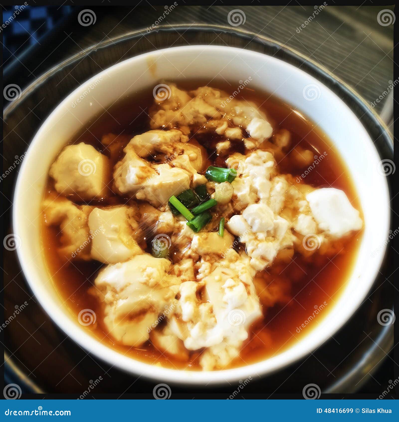 Steam tofu with fish paste stock image. Image of fish - 48416699