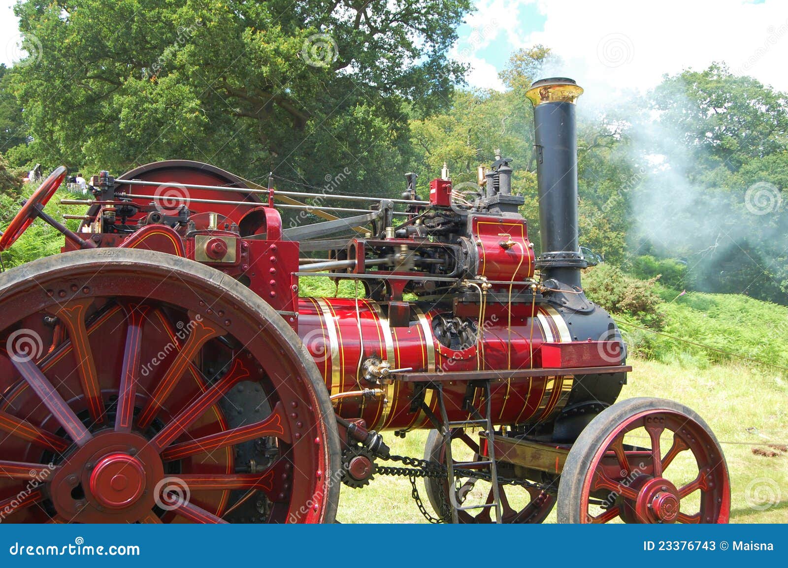 Steam traction engine stock image. Image of vintage, farming - 23376743
