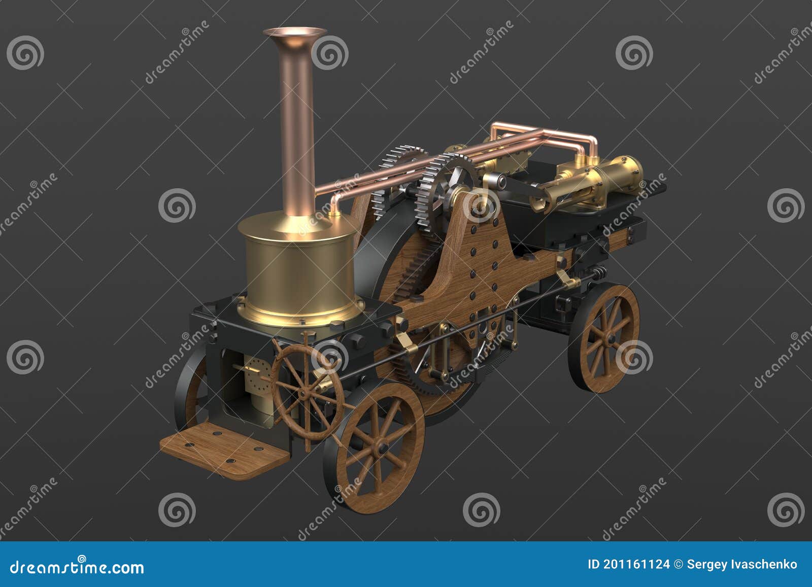 Traction Engine Vector Illustration | CartoonDealer.com #38115478