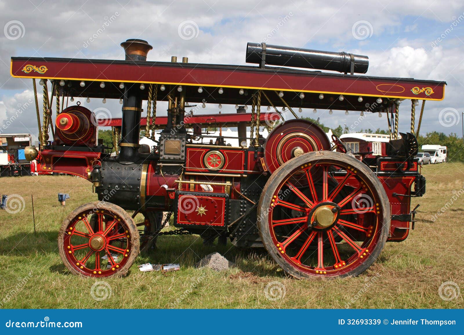 Steam traction engine stock image. Image of farm, england - 32693339