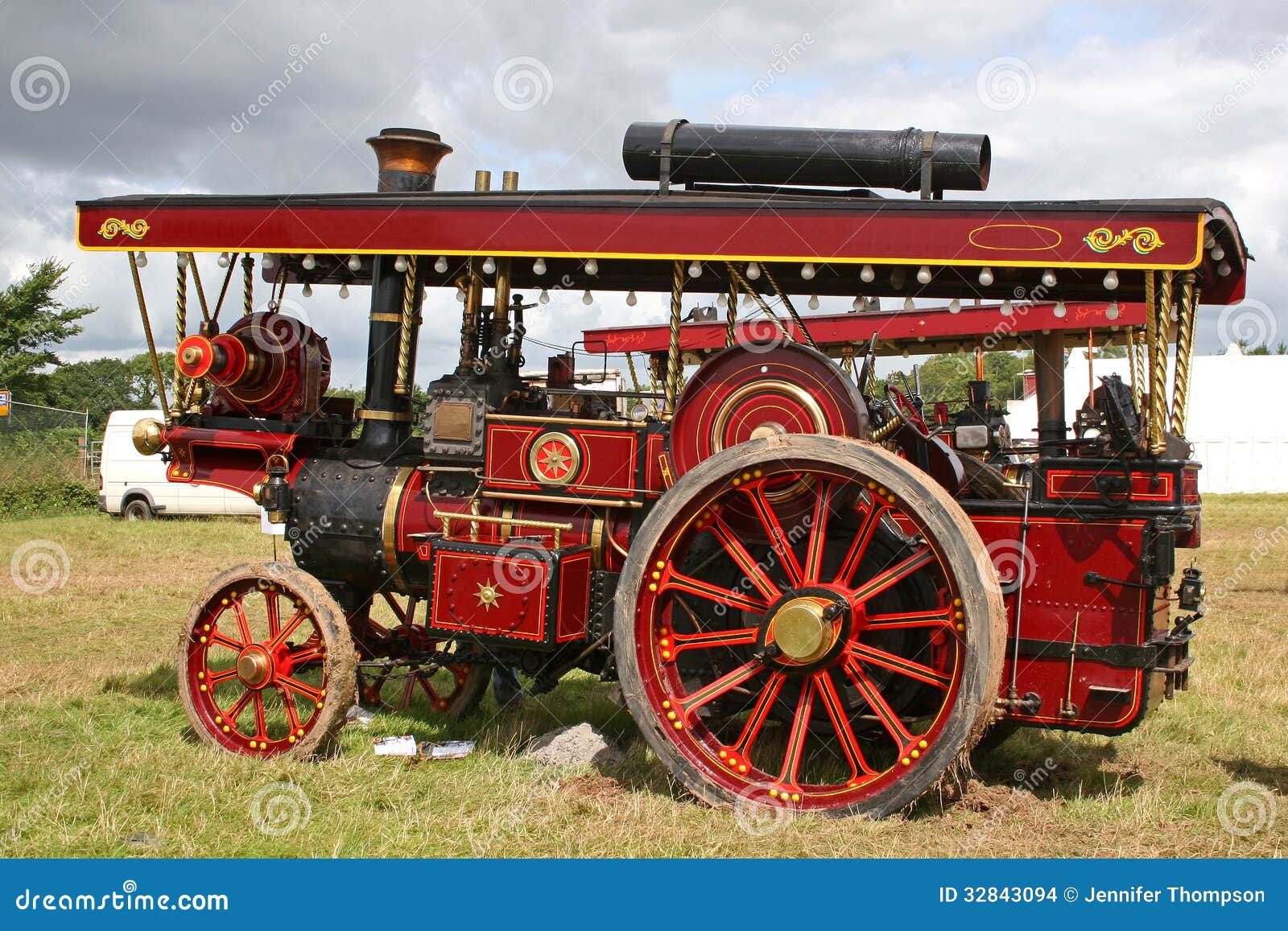 Steam Traction Engine stock photo. Image of vintage, agricultural ...