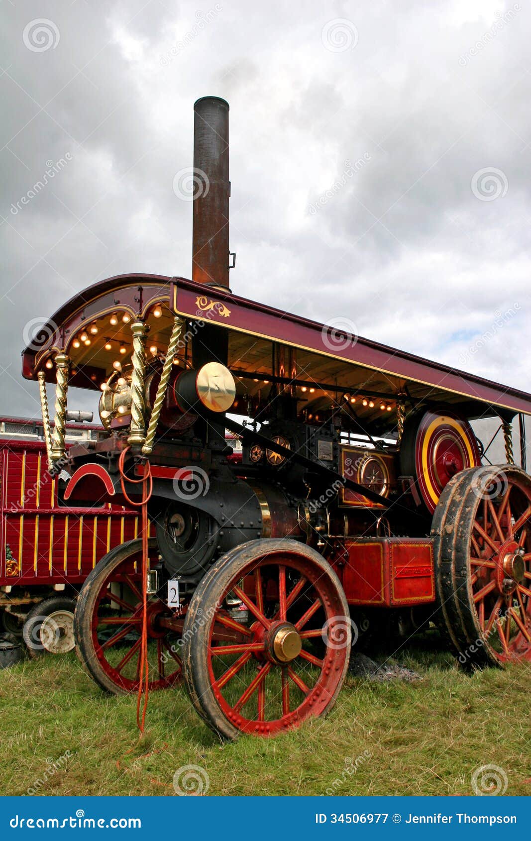 Steam traction engine stock image. Image of field, farming - 34506977