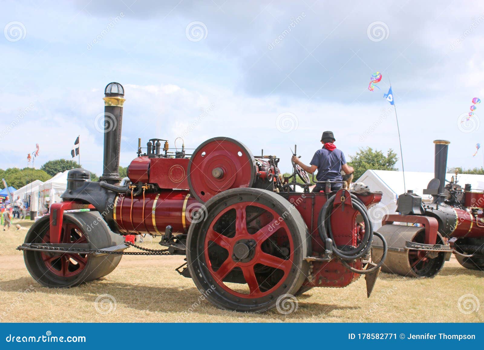 Steam Traction Engine Roller Editorial Photo - Image of tractor, steam ...