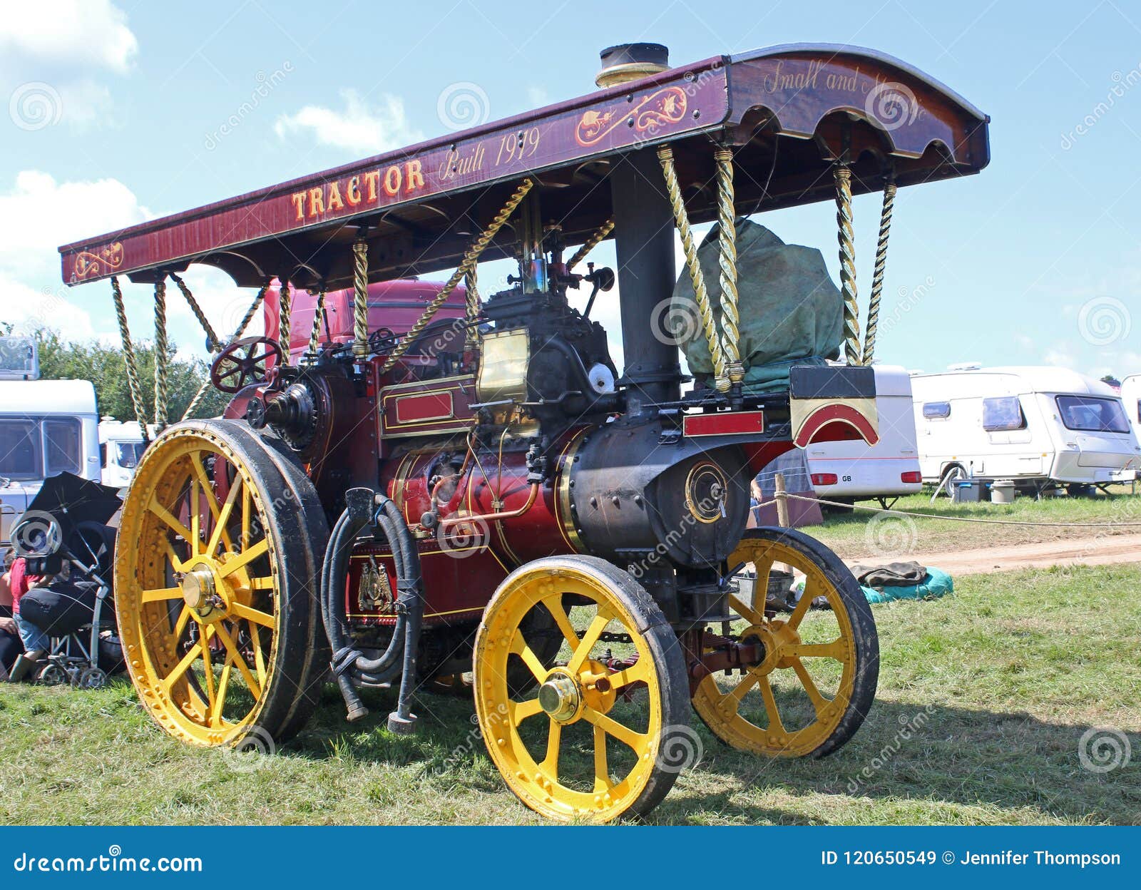 Steam Traction Engine editorial stock image. Image of working - 120650549