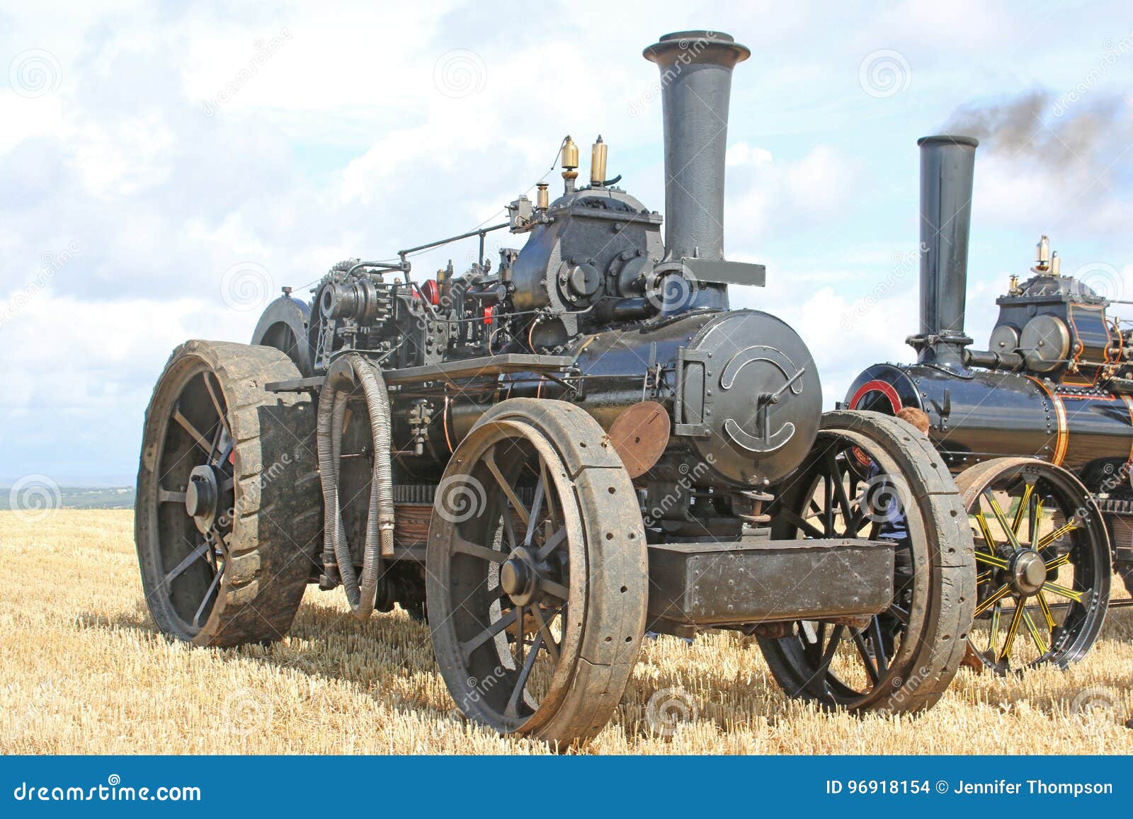 Steam Traction engine stock photo. Image of field, countryside - 96918154