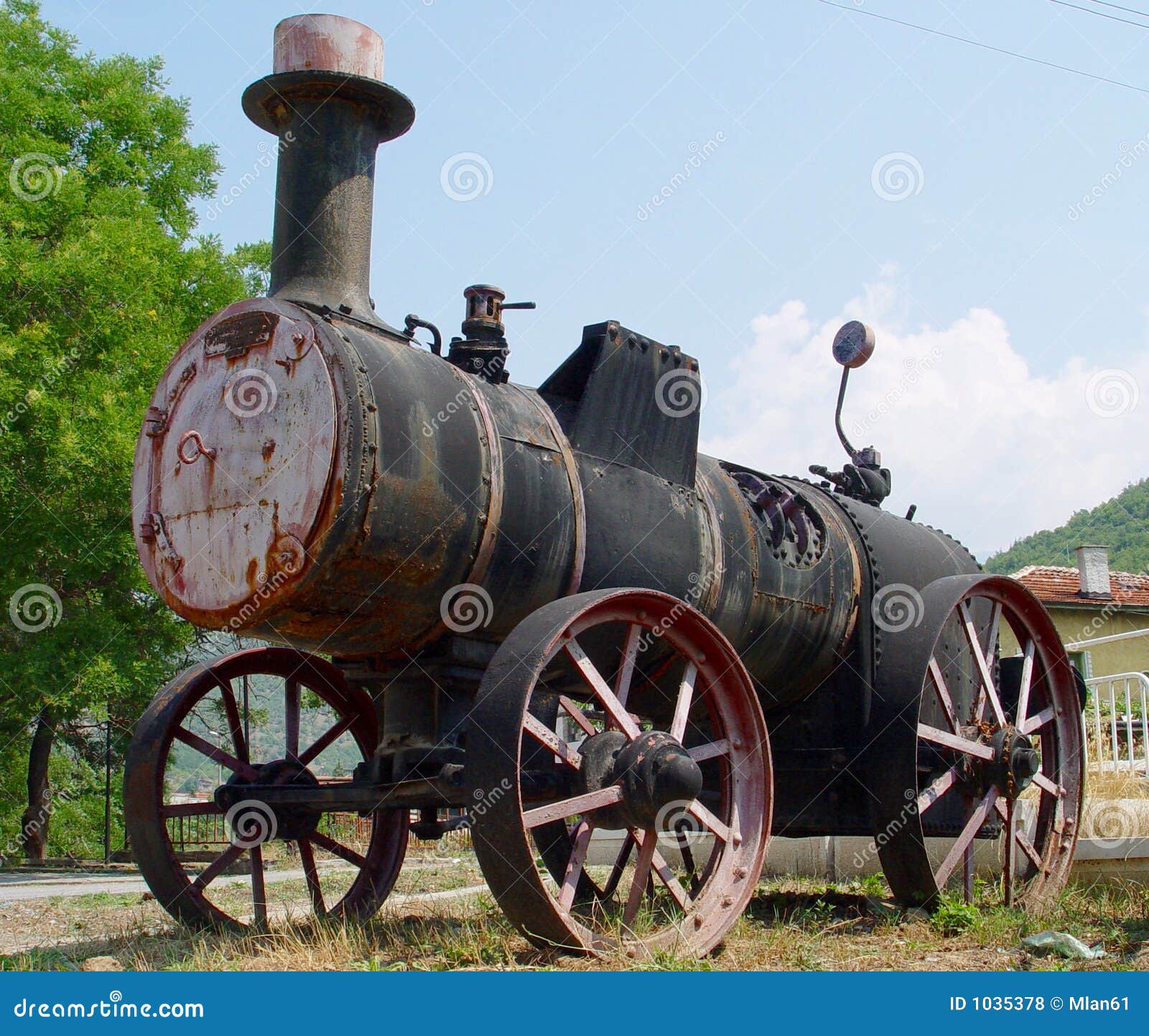 Steam Tractor Stock Photo | CartoonDealer.com #1035378