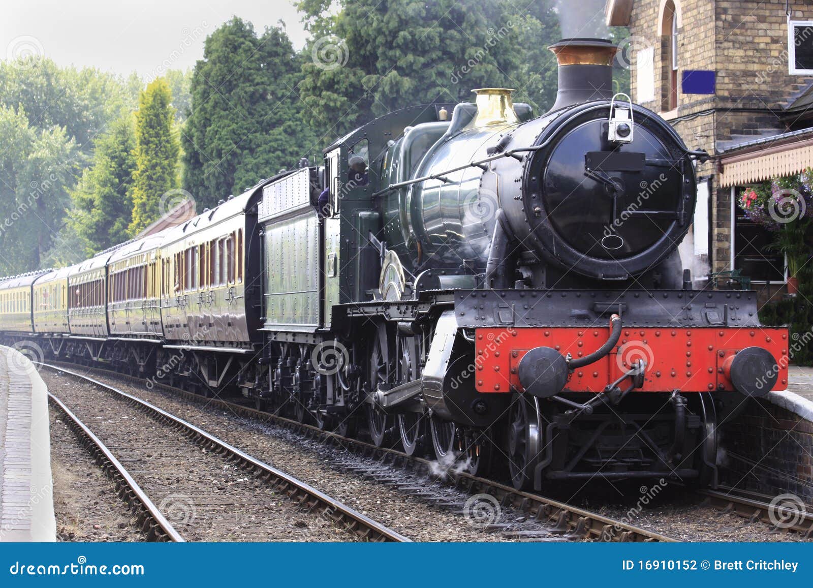 Steam train stock photo. Image of train, vacation, station - 16910152