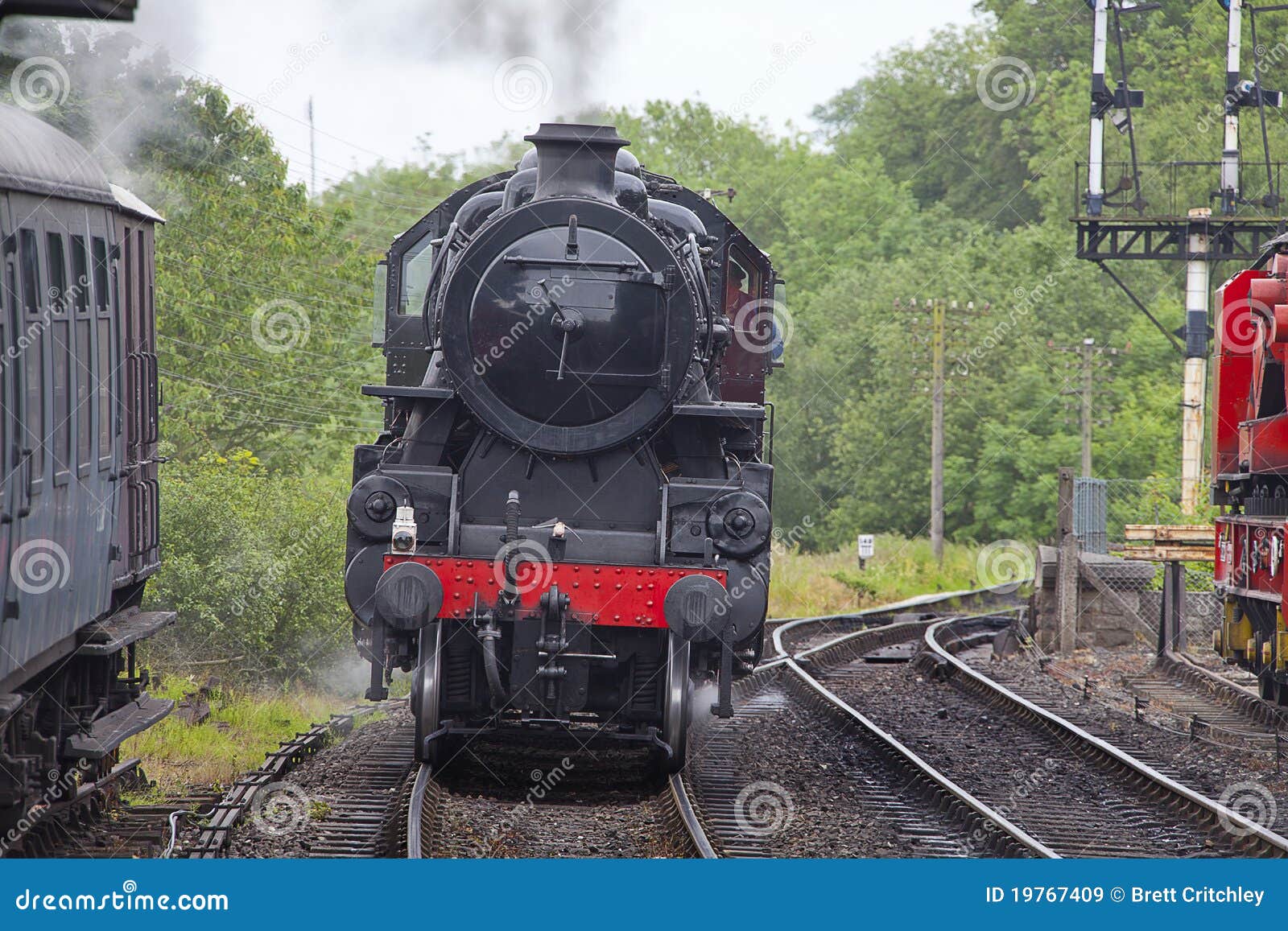Steam train stock image. Image of england, locomotive - 19767409