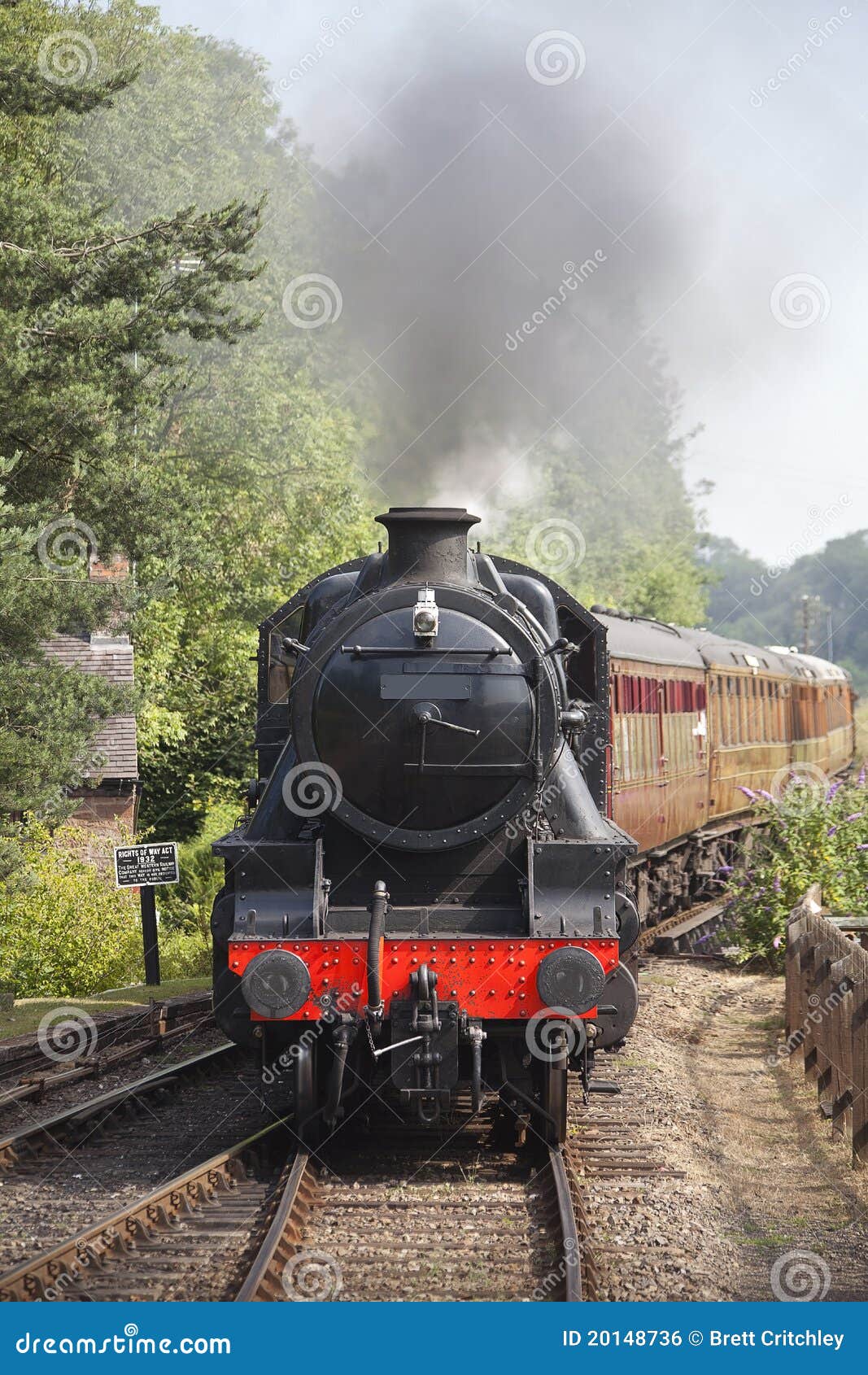 Steam train stock photo. Image of countryside, english - 20148736