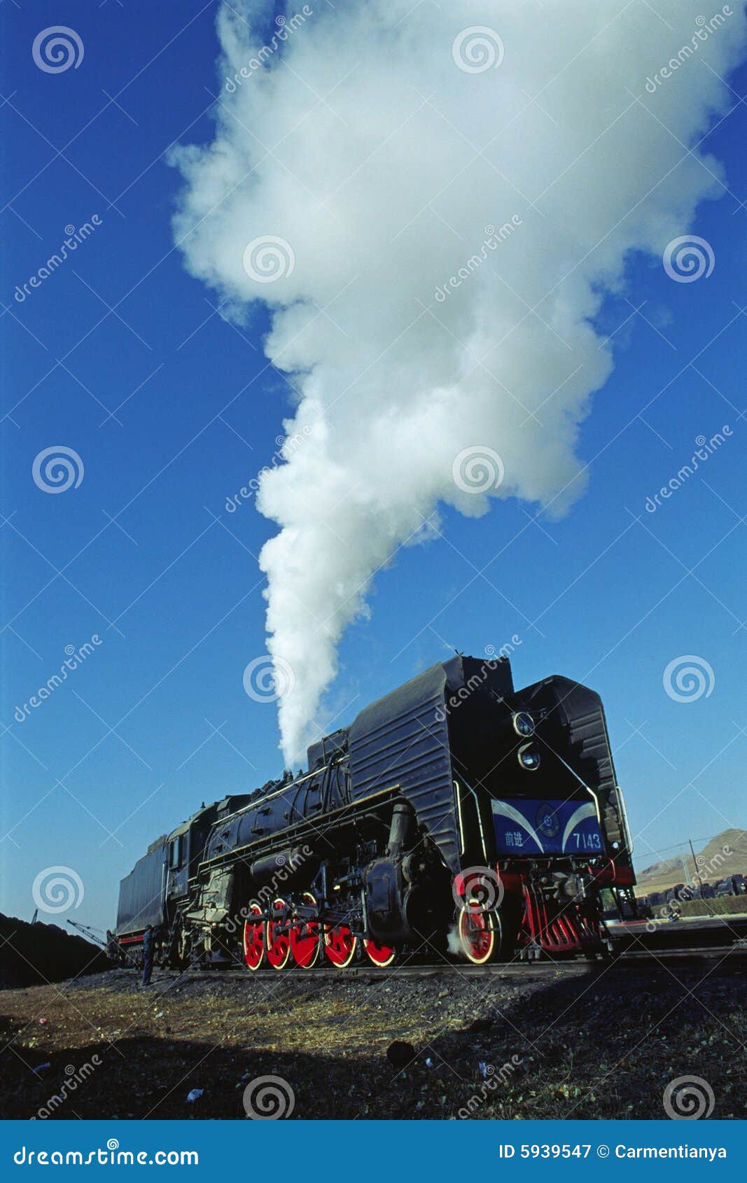 Steam train stock image. Image of railroads, track, loco - 5939547