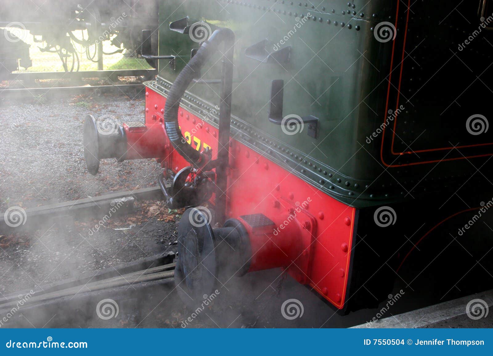 Steam train stock photo. Image of rail, buffer, track - 7550504