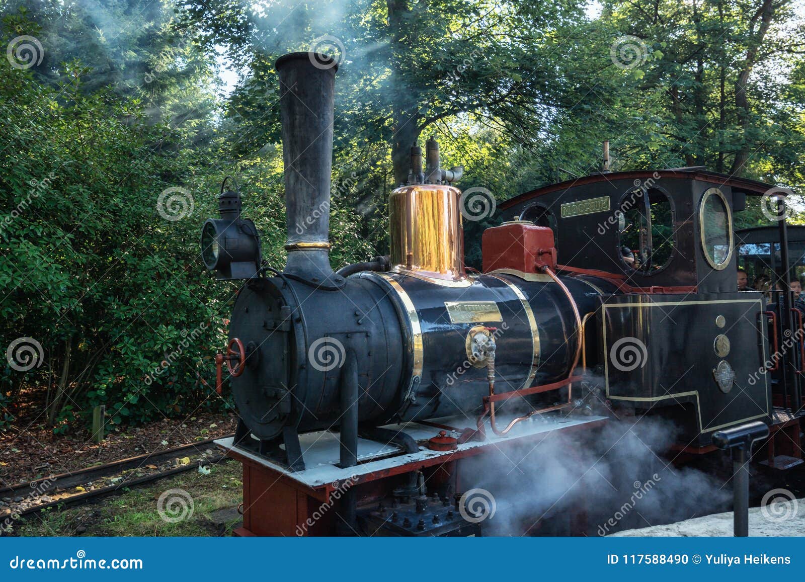 Steam Train through the Amusement Park Efteling in the Netherlands ...