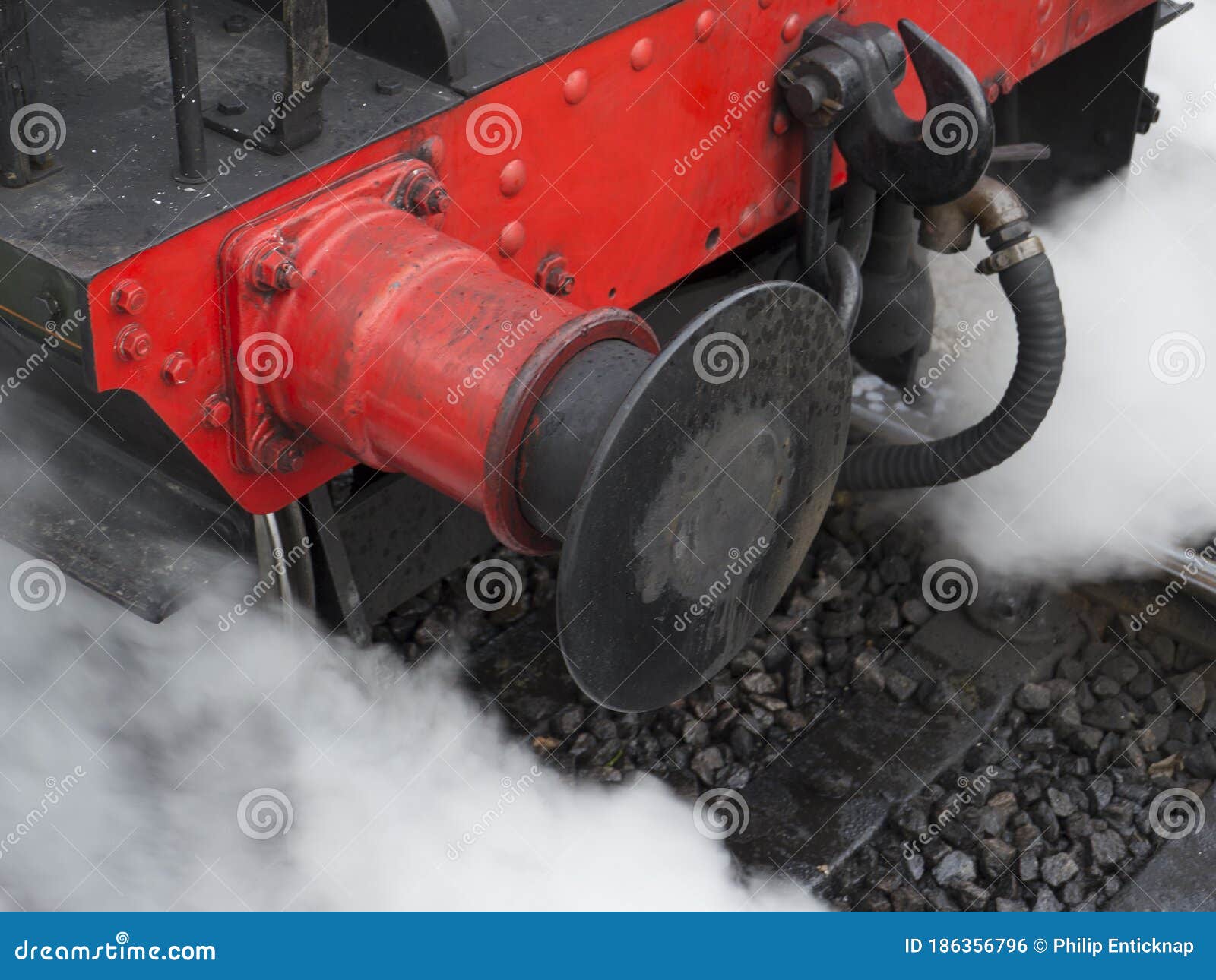 Steam train buffer stock photo. Image of engine, railways - 186356796
