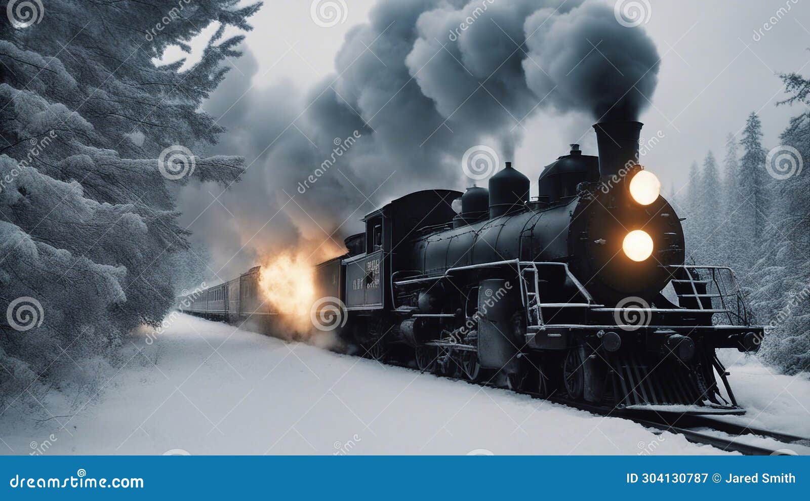 Steam Train in the a Burning on Fire Steam Train that Expels White ...