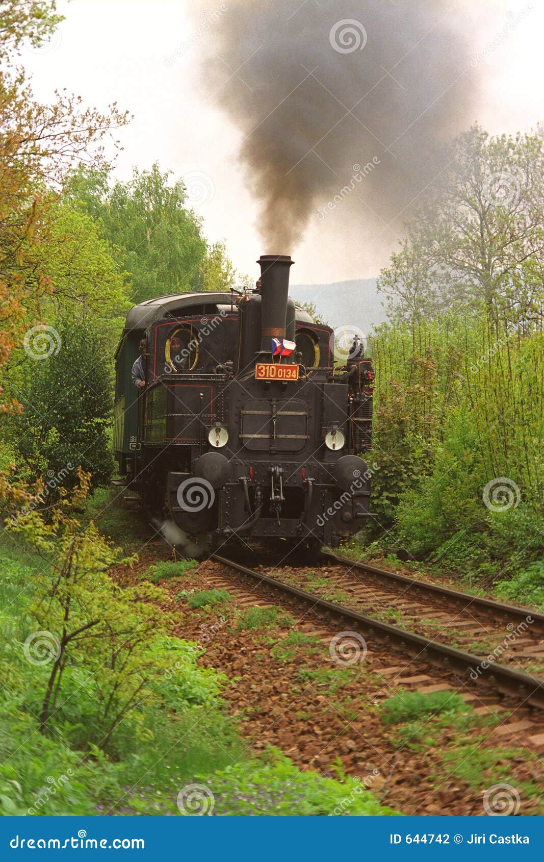 Steam train in countryside stock photo. Image of rural - 644742