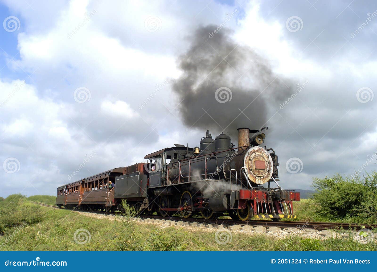 Steam train in Cuba stock photo. Image of vacation, american - 2051324