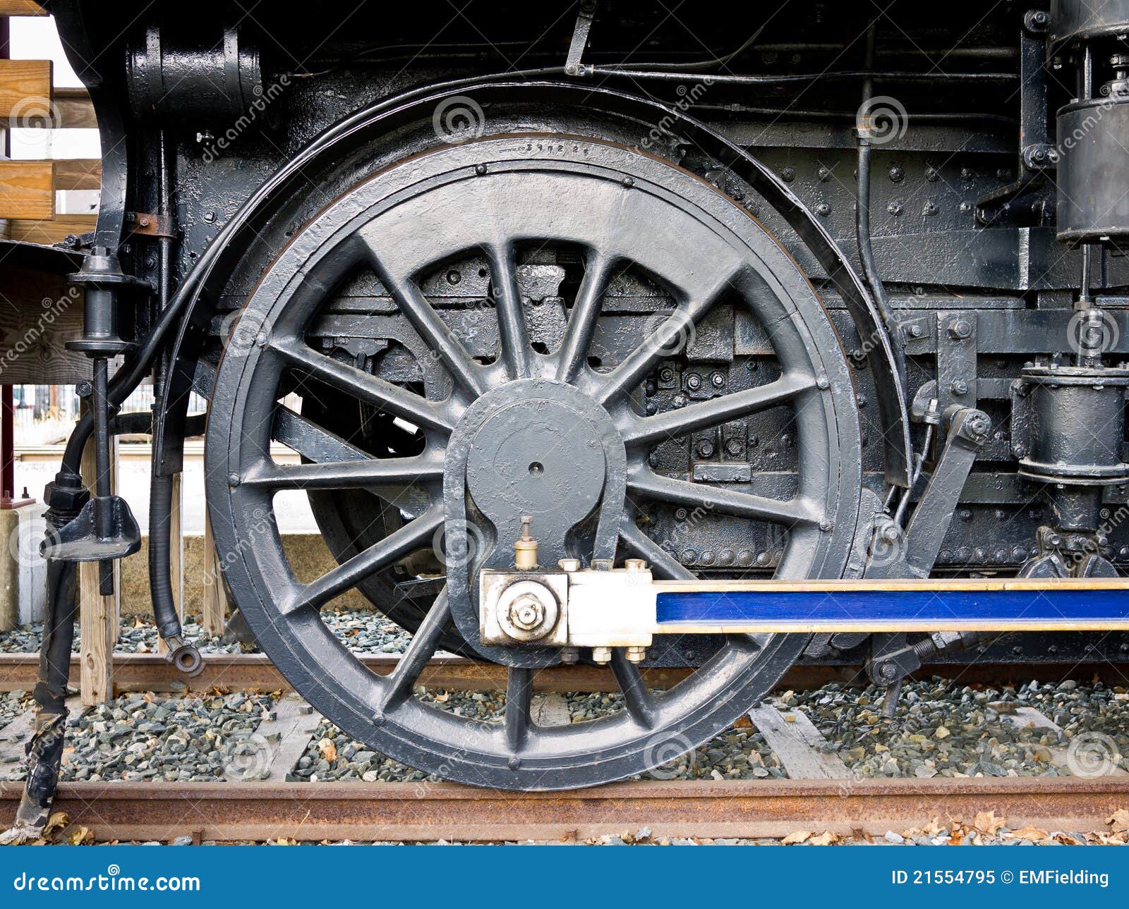 Steam Train Drive Wheel Detail Stock Image - Image of steam, power ...