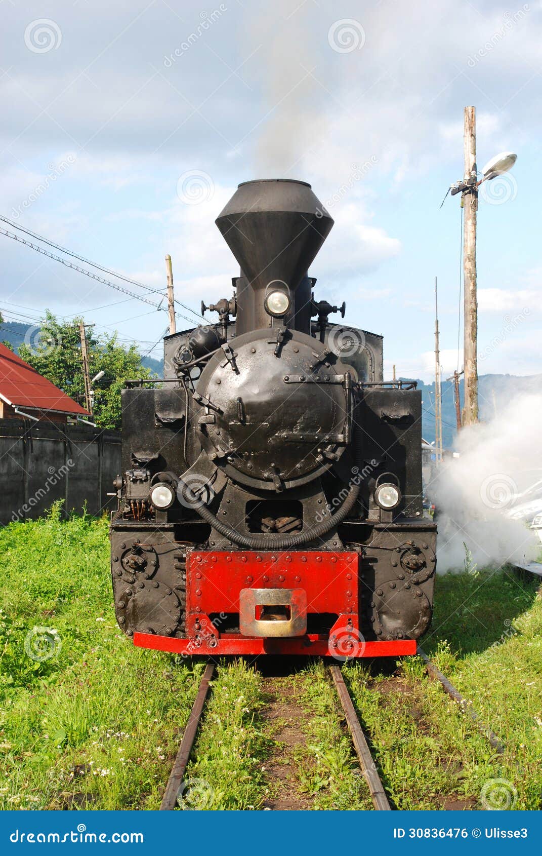 Steam train engine stock photo. Image of carpathian, romania - 30836476