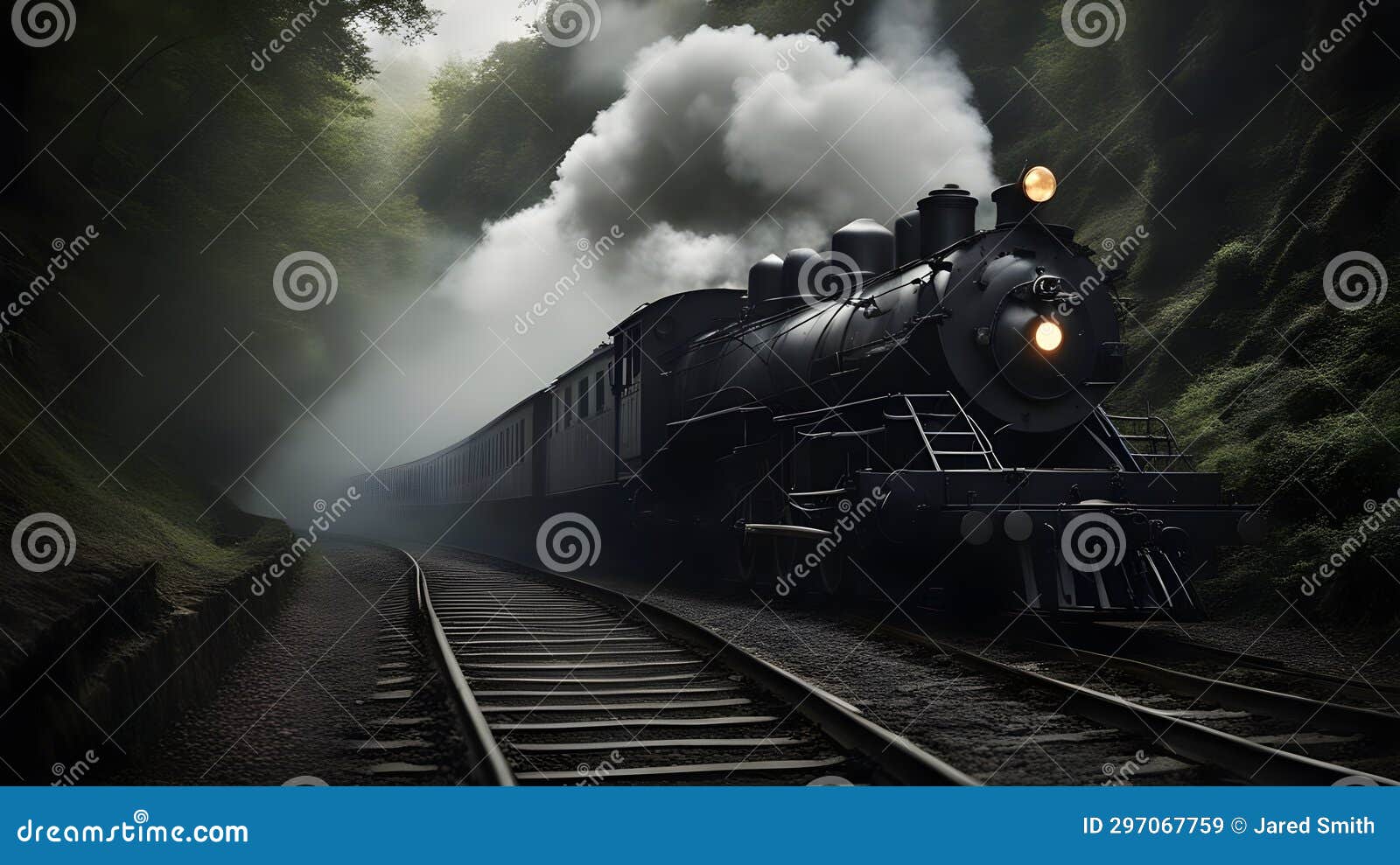 Scary Train Royalty-Free Stock Photo | CartoonDealer.com #69457365