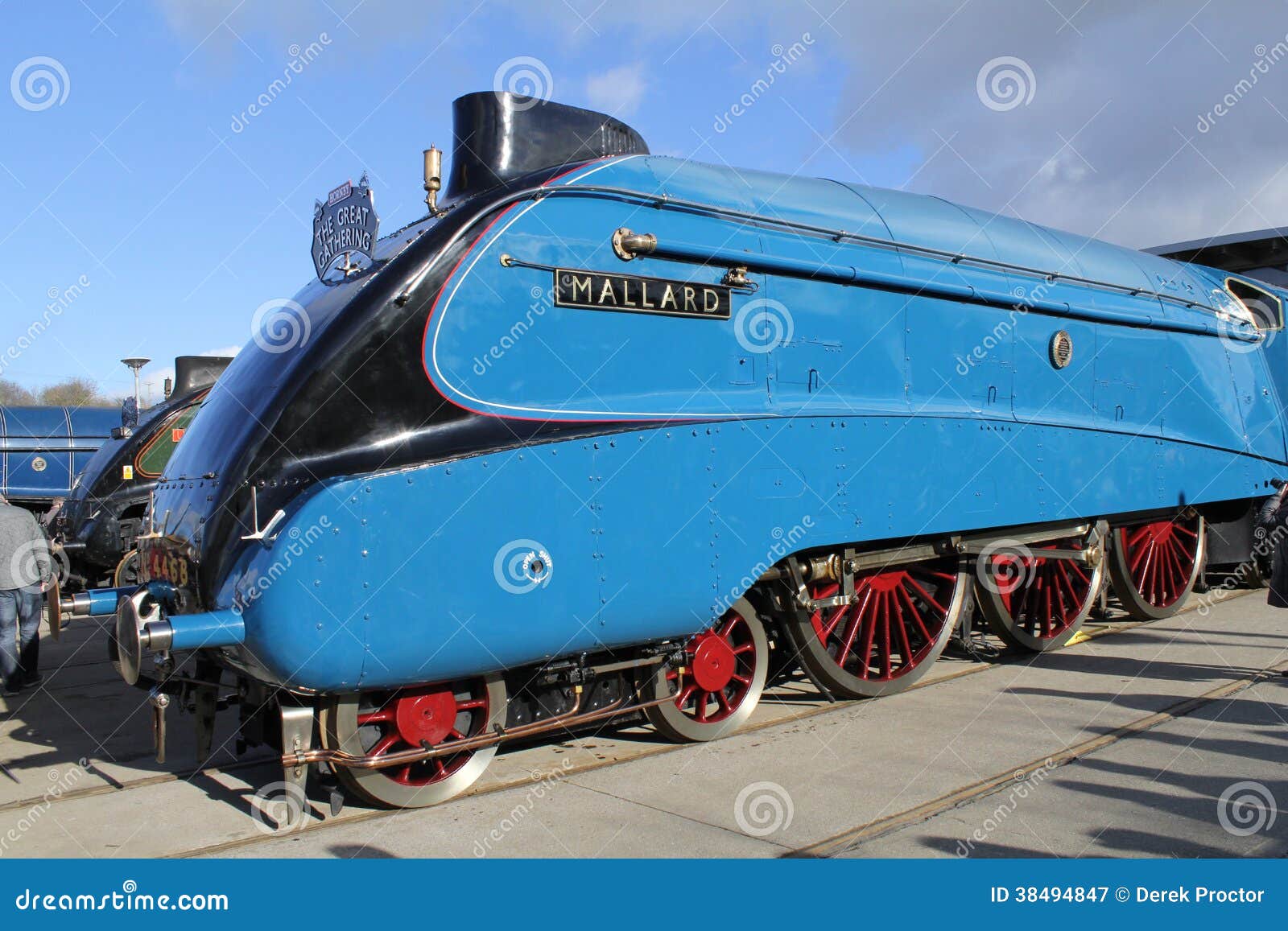 A4 Steam train Mallard editorial photography. Image of coal - 38494847