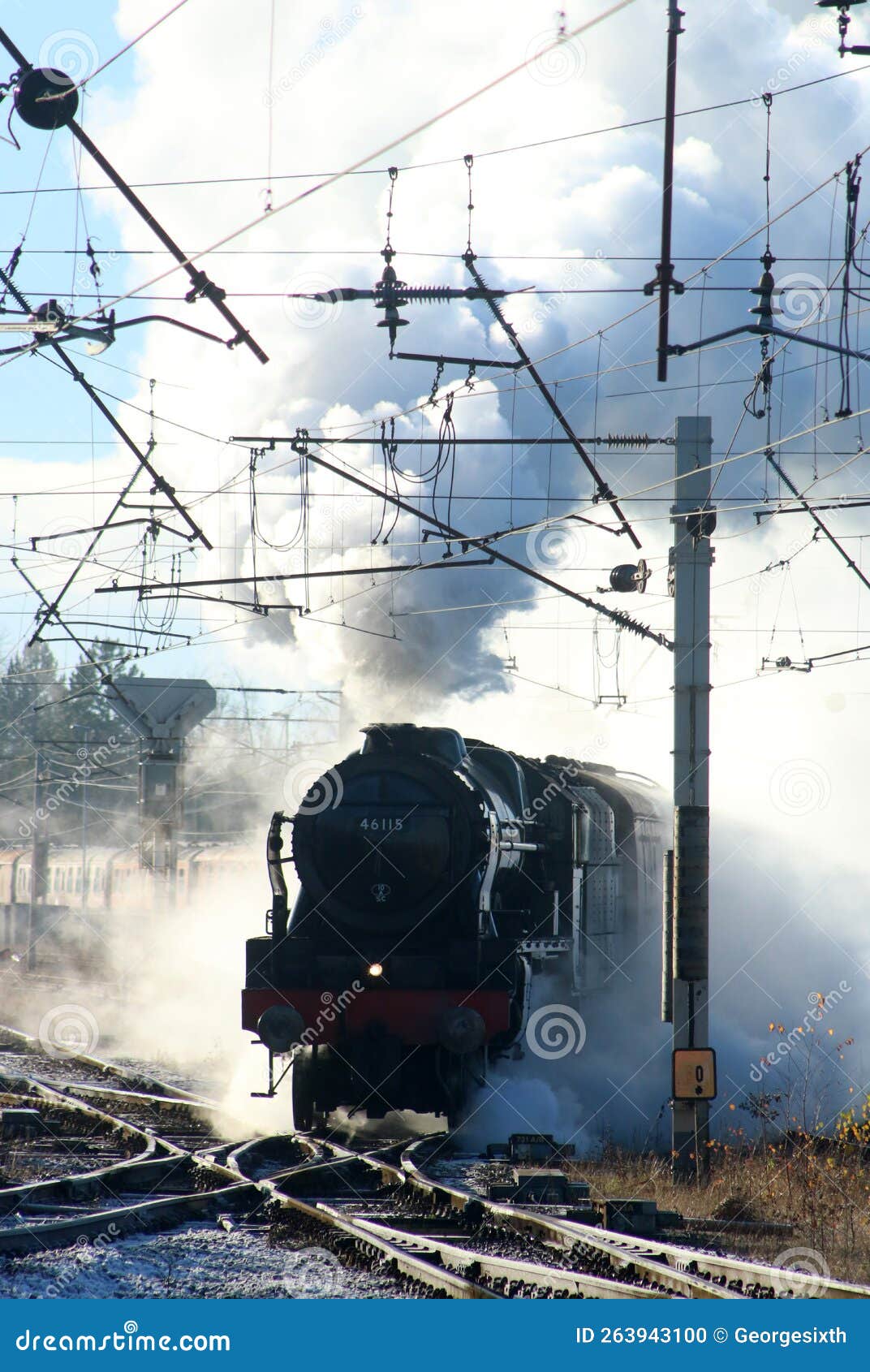Steam Train 46115 Scots Guardsman, Carnforth Editorial Image - Image of ...