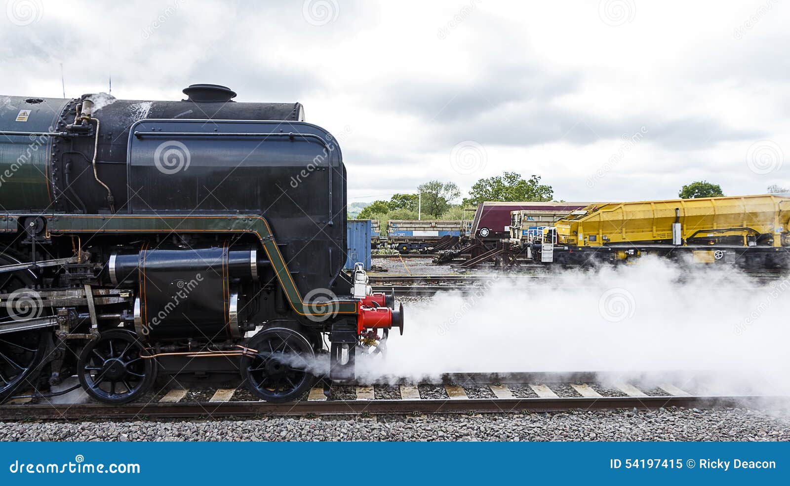 Steam Train Side Shot editorial image. Image of class - 54197415