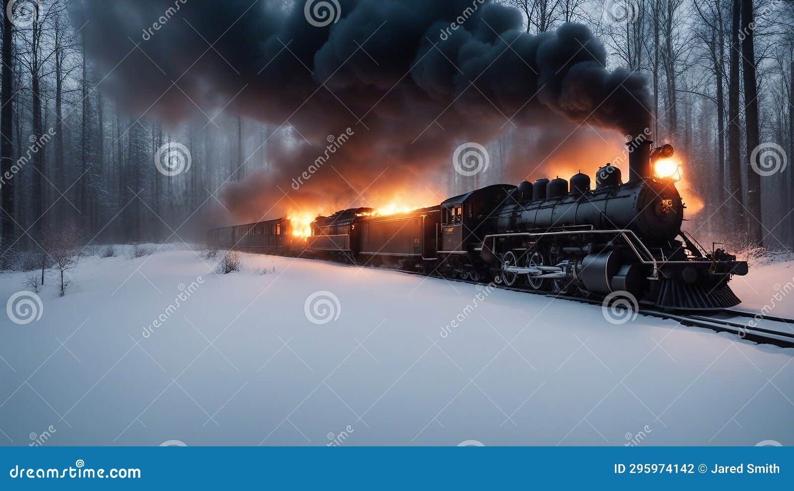 Steam Train in the Snow _An on Fire, Burning, Exploding, Steam Train ...