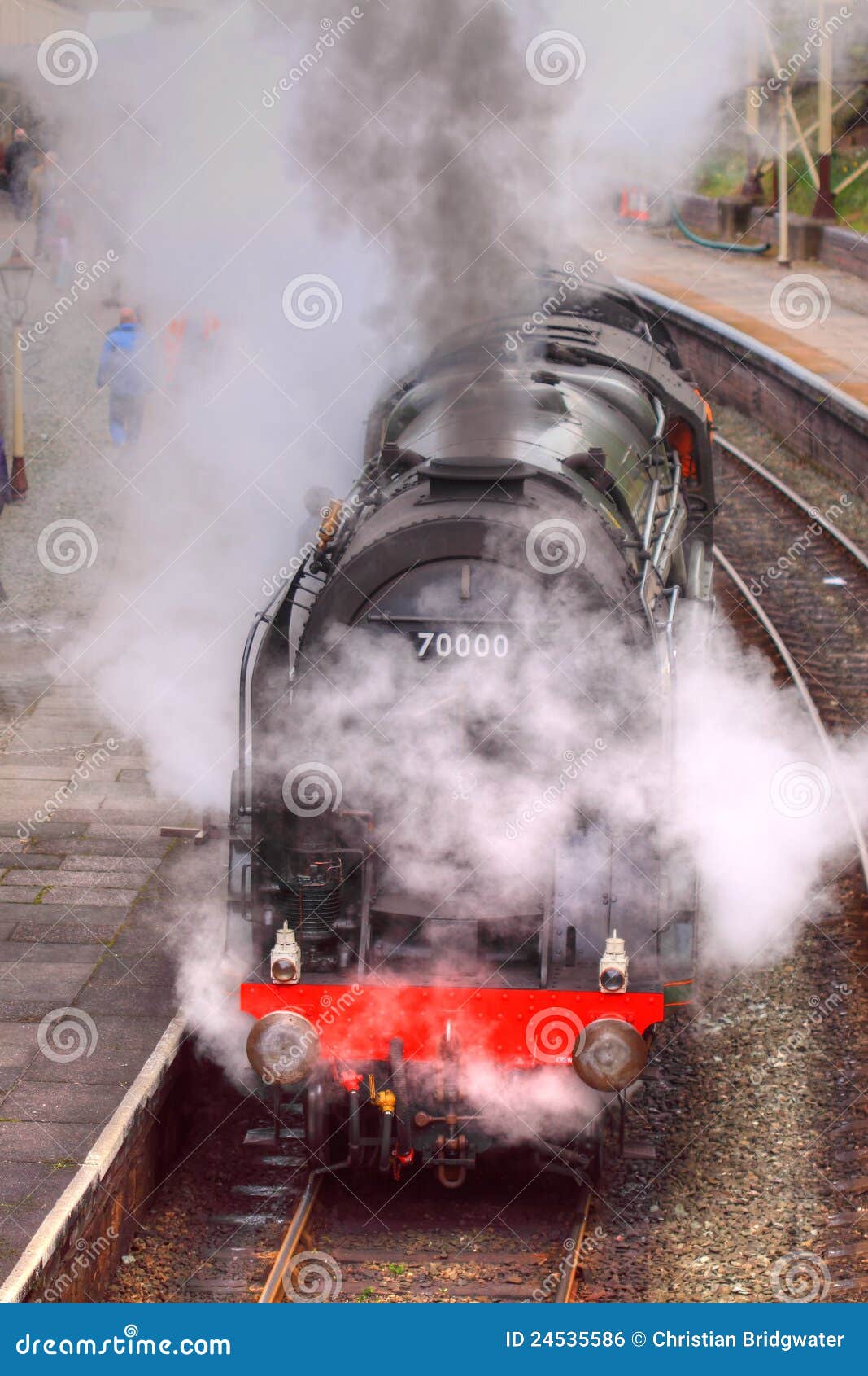 Steam train at station 2 stock photo. Image of trip, travel - 24535586
