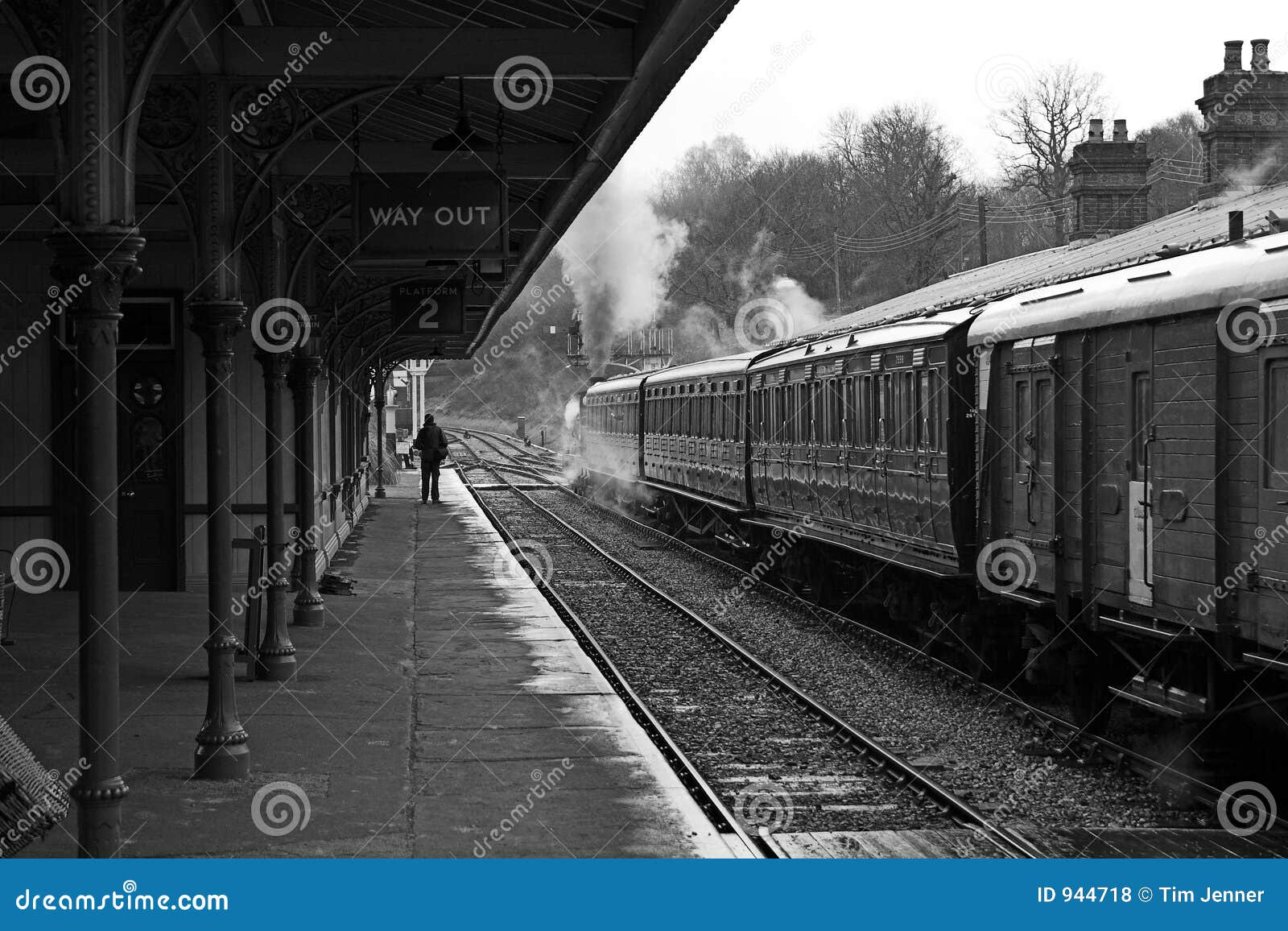 Steam train at station stock photo. Image of trains, station - 944718