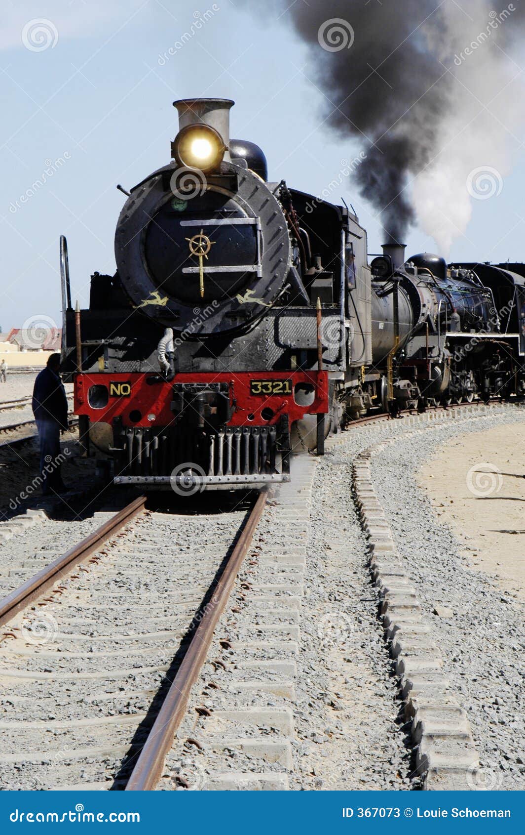 Steam Train at Swakopmund, Namibia Stock Image - Image of sand, metal ...