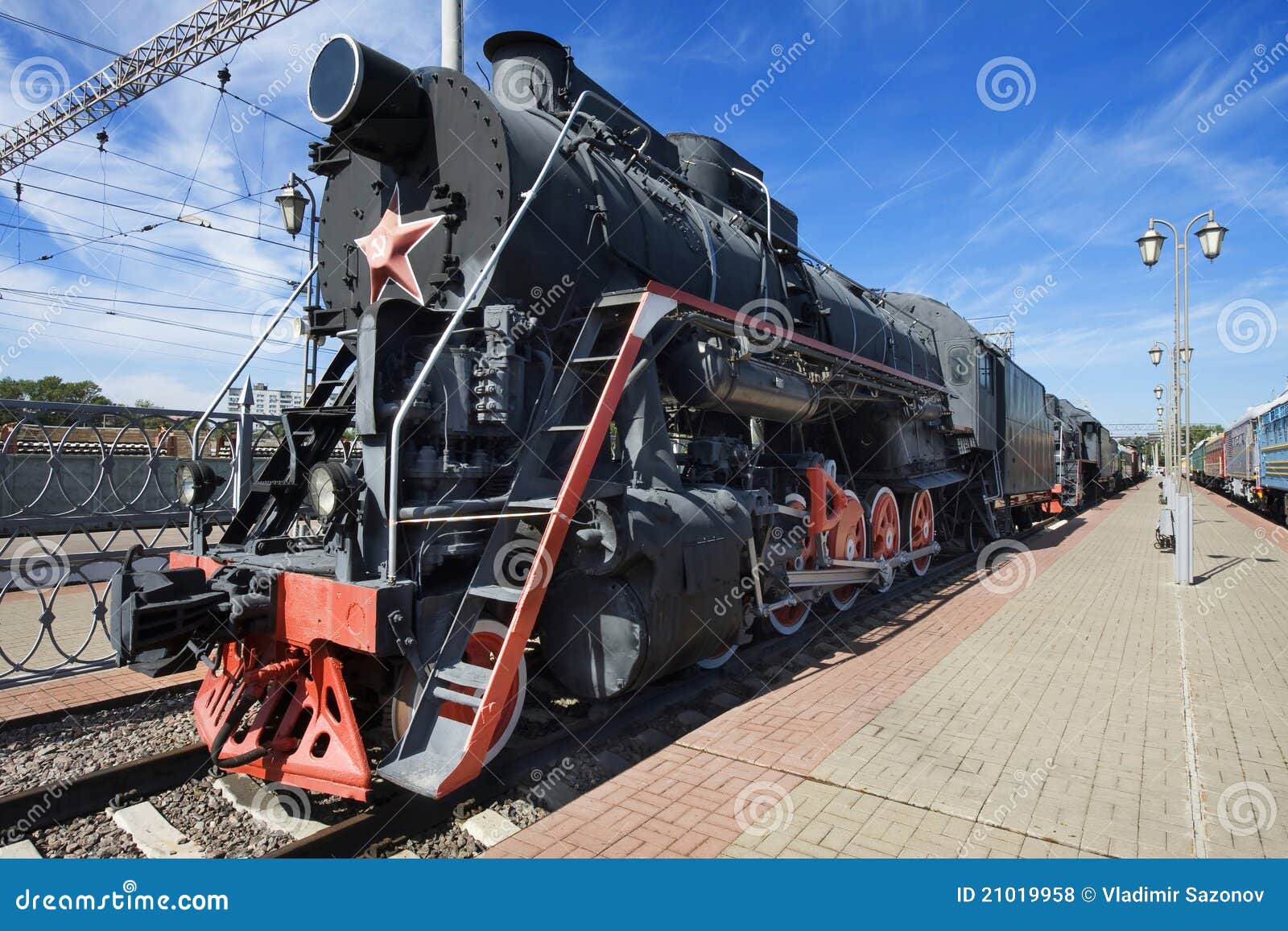 Steam train. USSR. stock photo. Image of industry, locomotive - 21019958