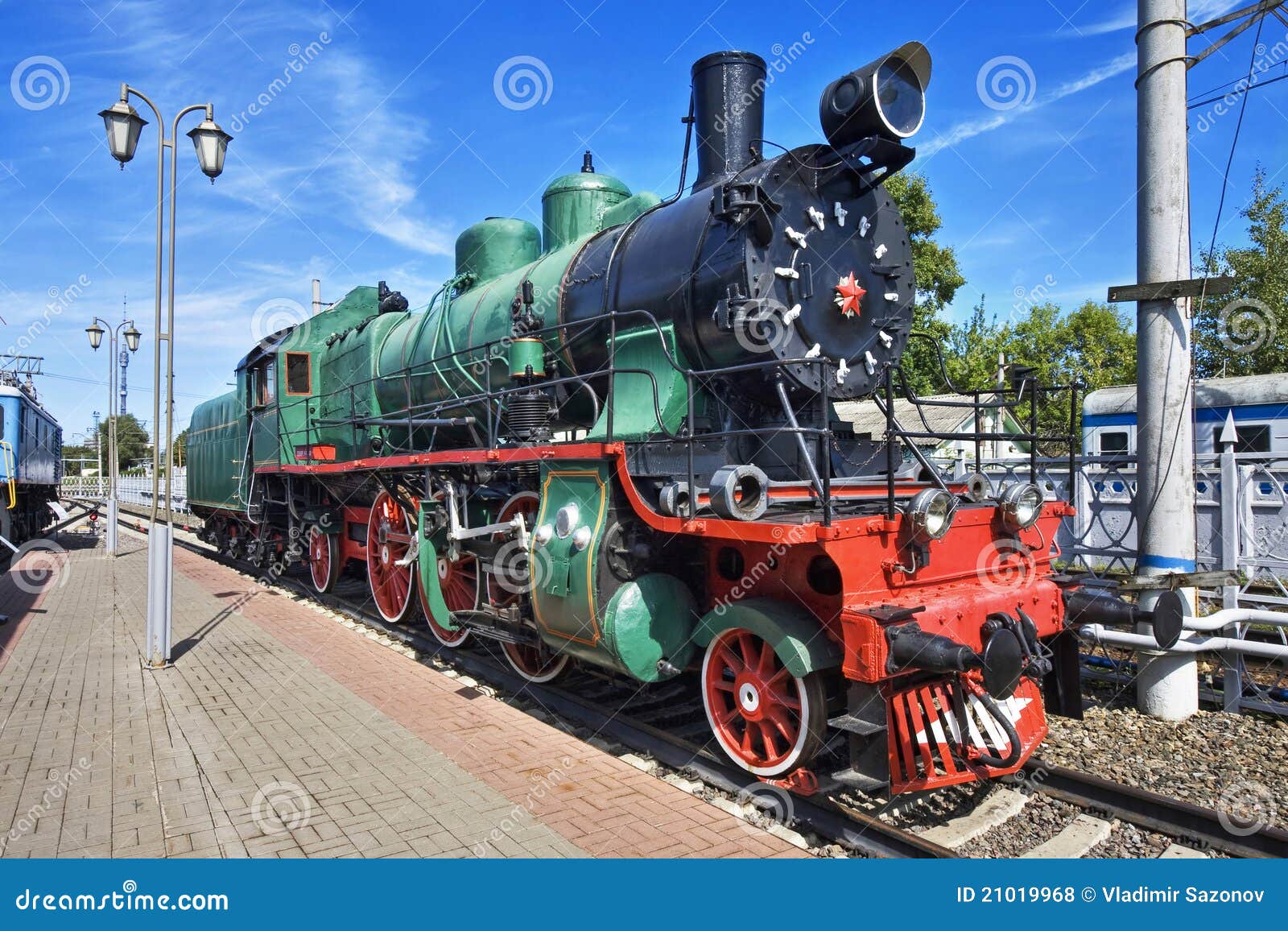 Steam train. USSR. stock photo. Image of motor, steam - 21019968