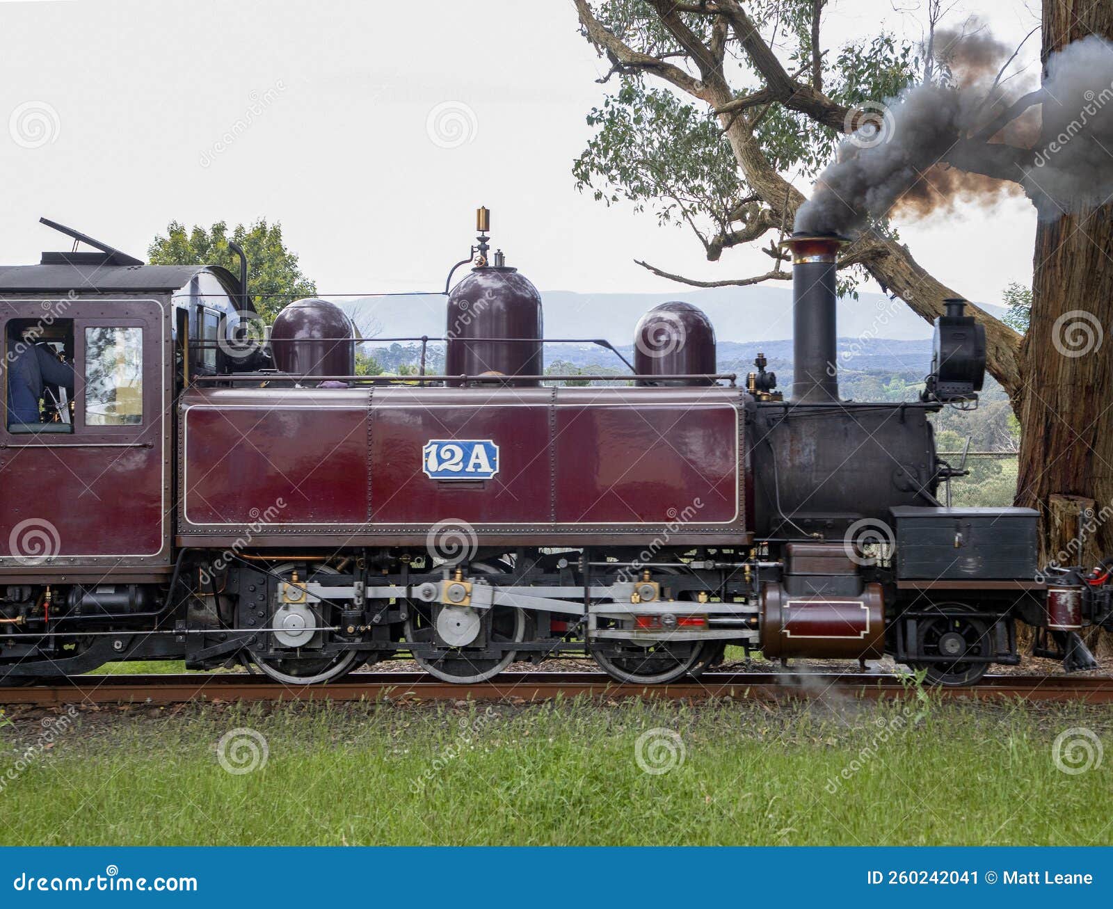 Steam Train with Volumetric Effect at Railway Editorial Photo - Image ...