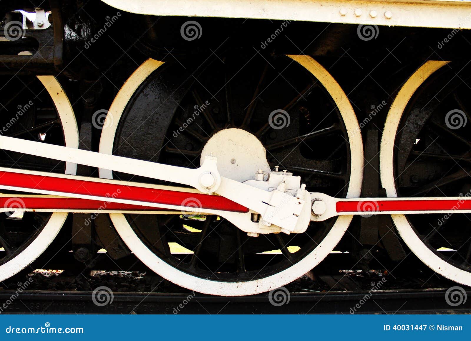 STEAM TRAIN WHEEL stock image. Image of horizontal, locomotive - 40031447