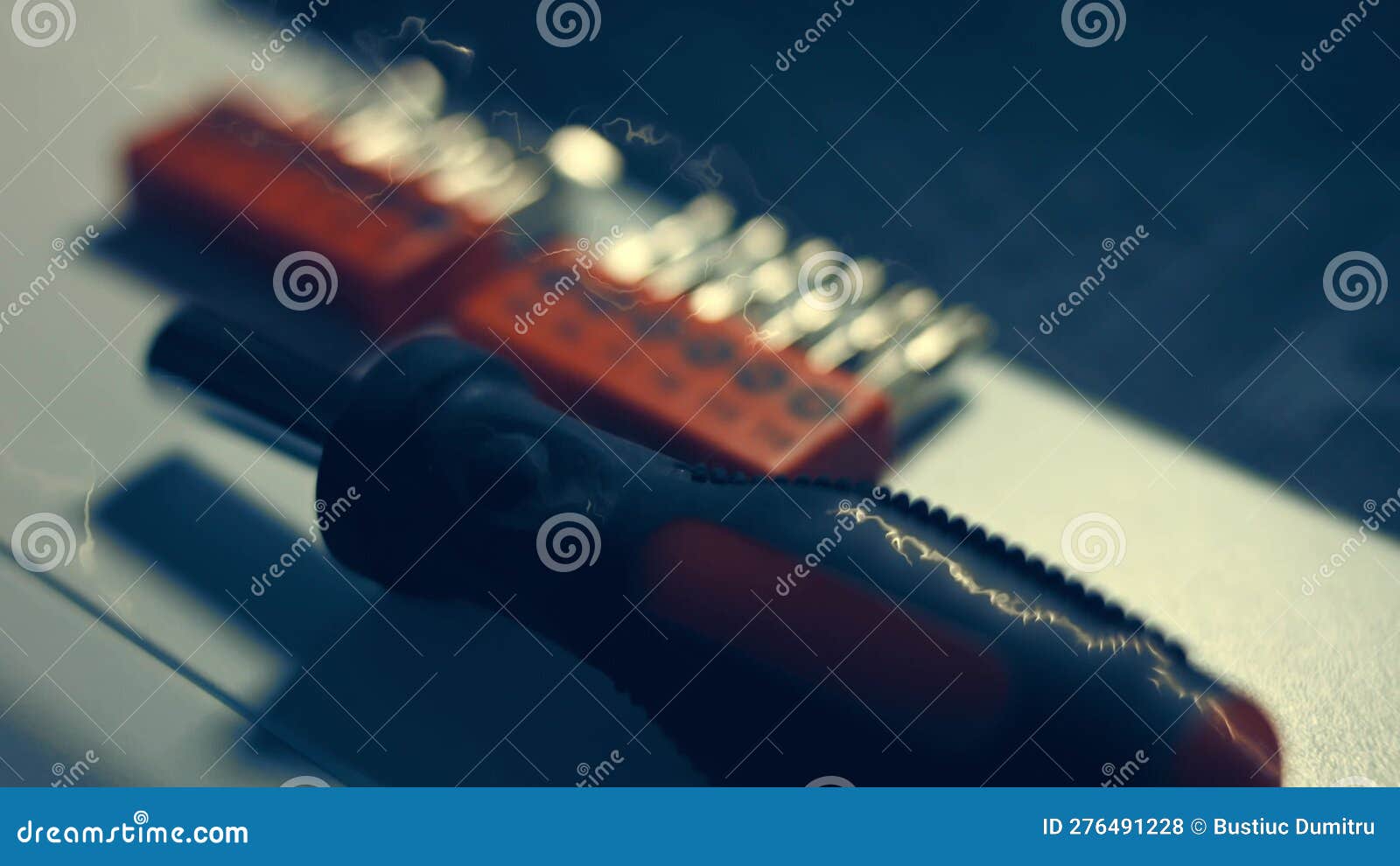 Steam Transformation Effect of Mans Hand Assembling Screwdriver Set ...