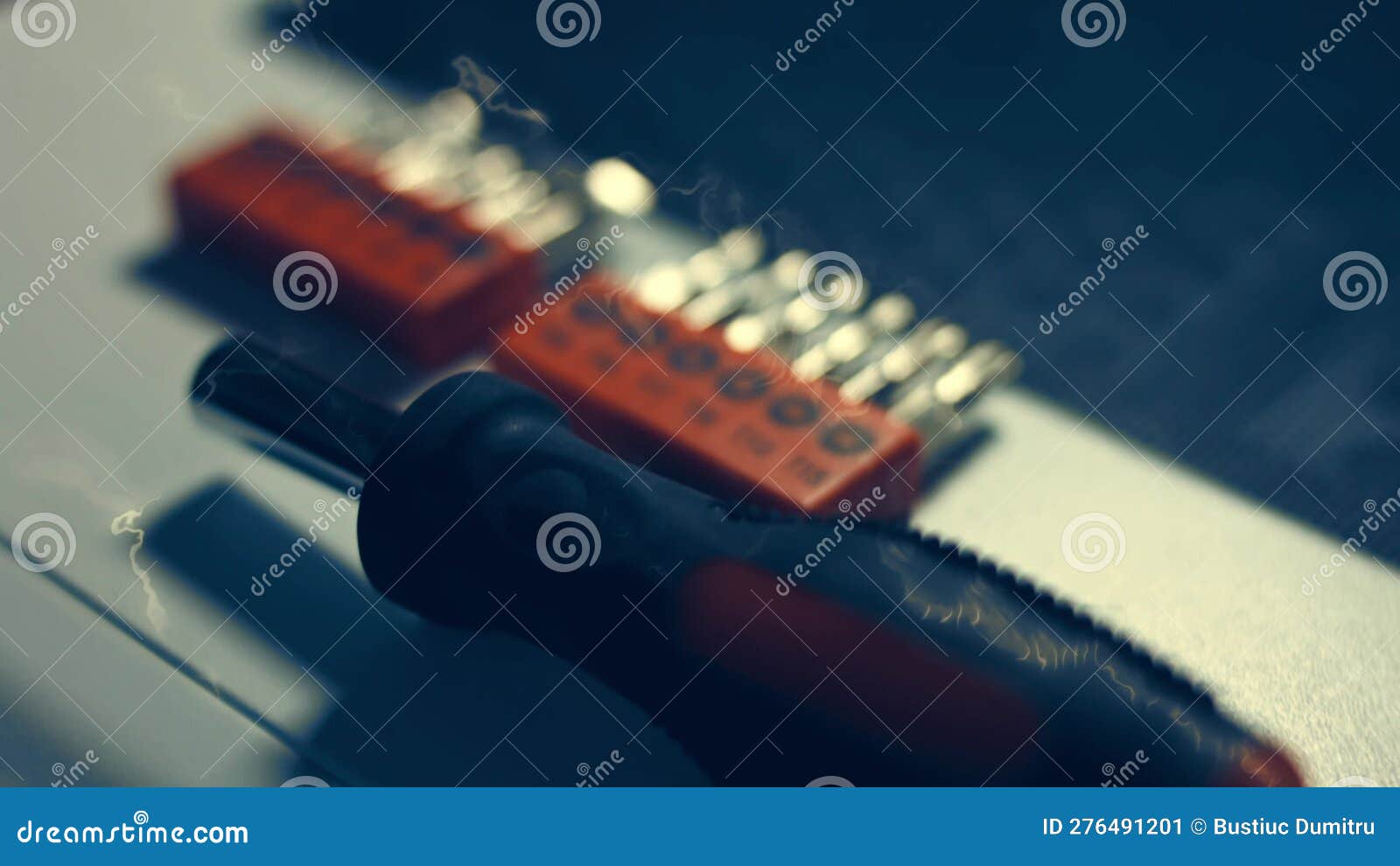 Steam Transformation Effect of Mans Hand Assembling Screwdriver Set ...