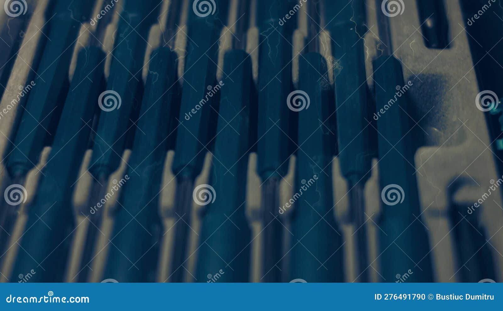 Steam Transformation Effect of Mans Hand Assembling Screwdriver Set ...