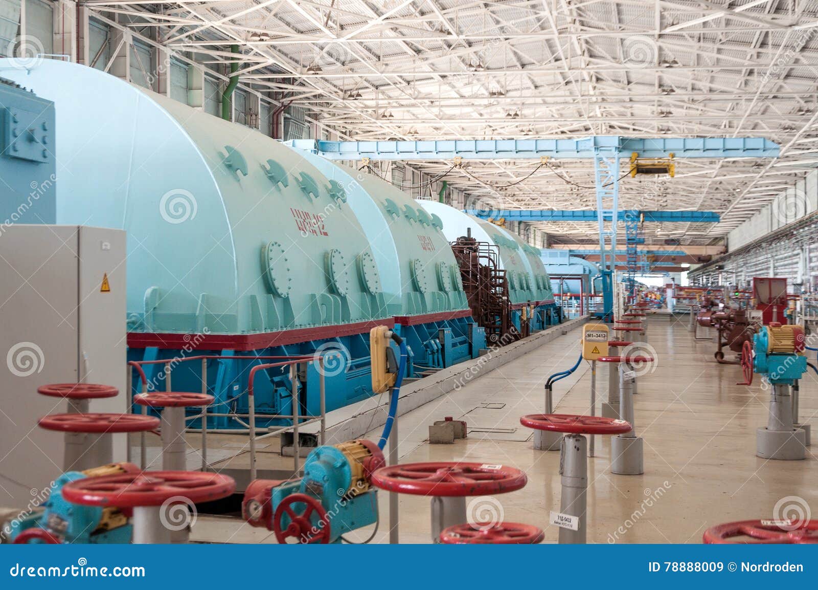 Steam Turbines of Nuclear Power. Stock Image - Image of metal, heavy ...