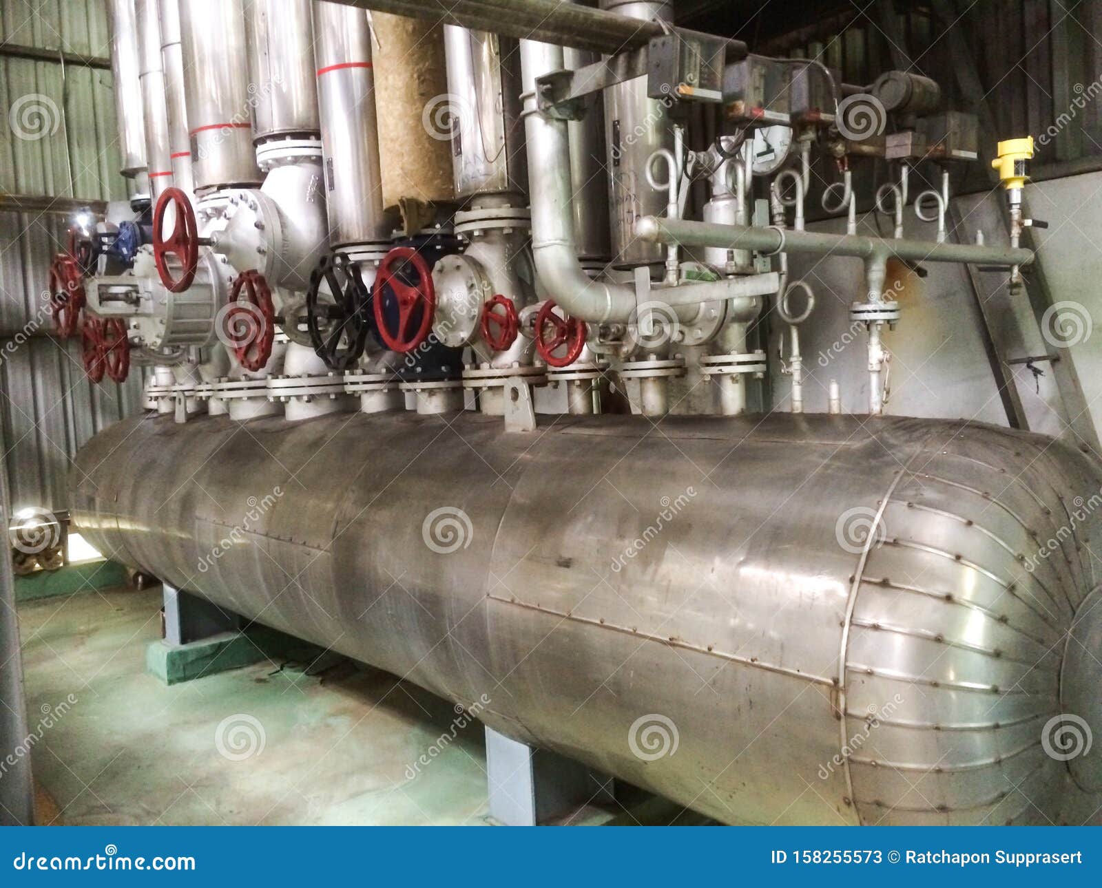 Steam Valve Control Station for Industrial Plants Stock Image - Image ...