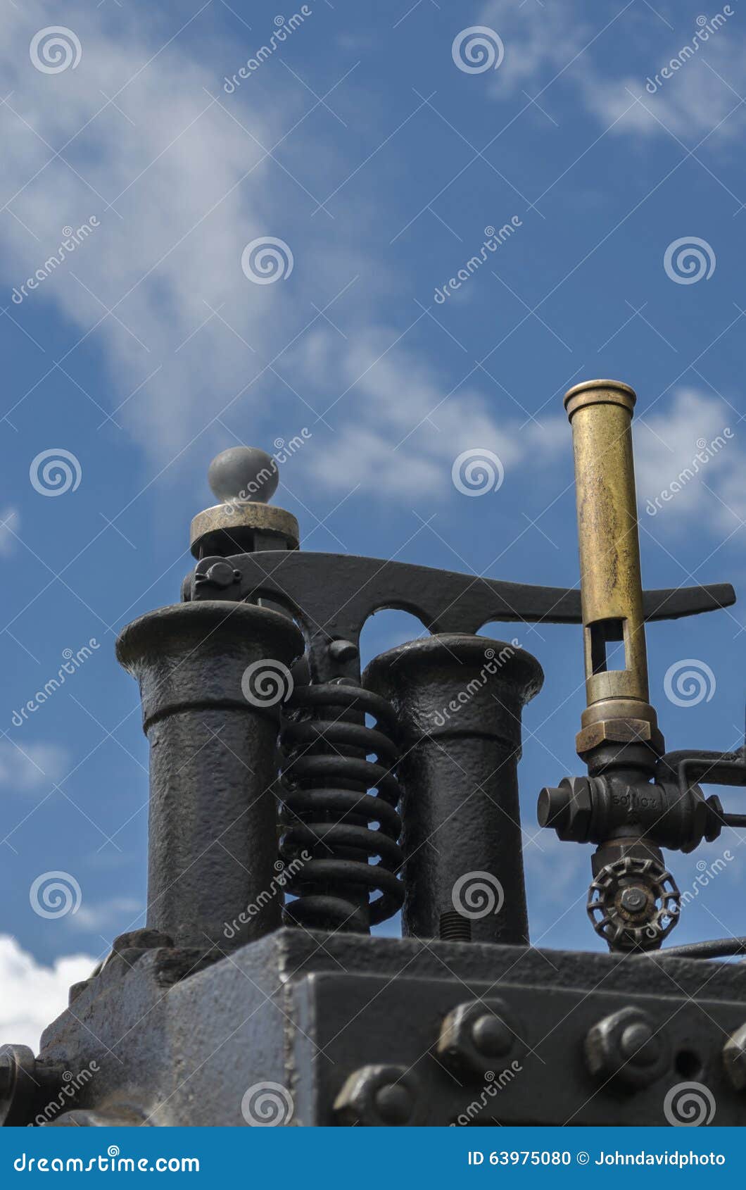 Steam Whistle stock photo. Image of lever, steam, valves - 63975080