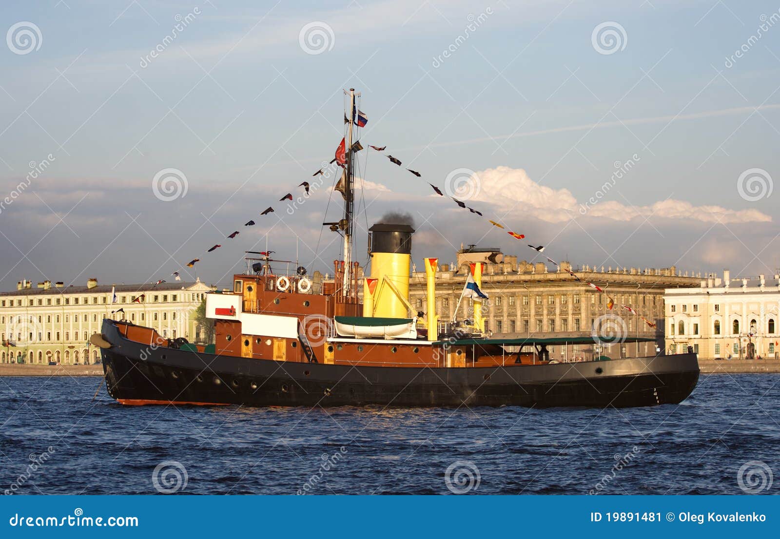 The steamboat stock image. Image of sailing, smoke, color - 19891481