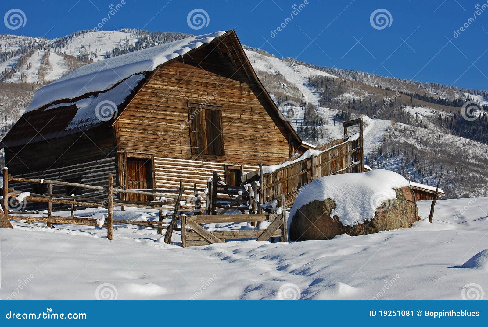 Steamboat Barn stock image. Image of springs, winter - 19251081