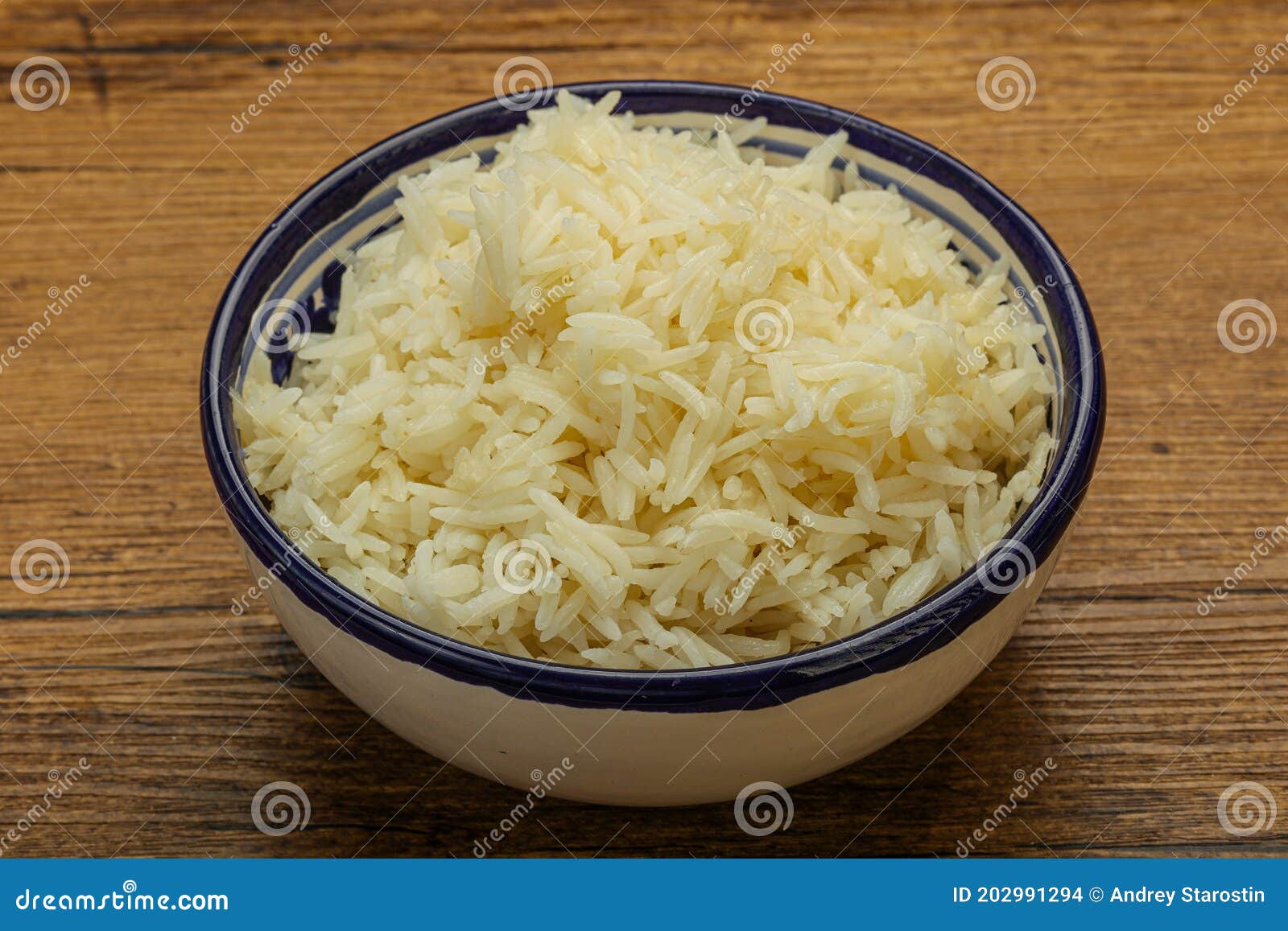 Steamed Basmati Rice in the Bowl Stock Photo - Image of eating, grain ...