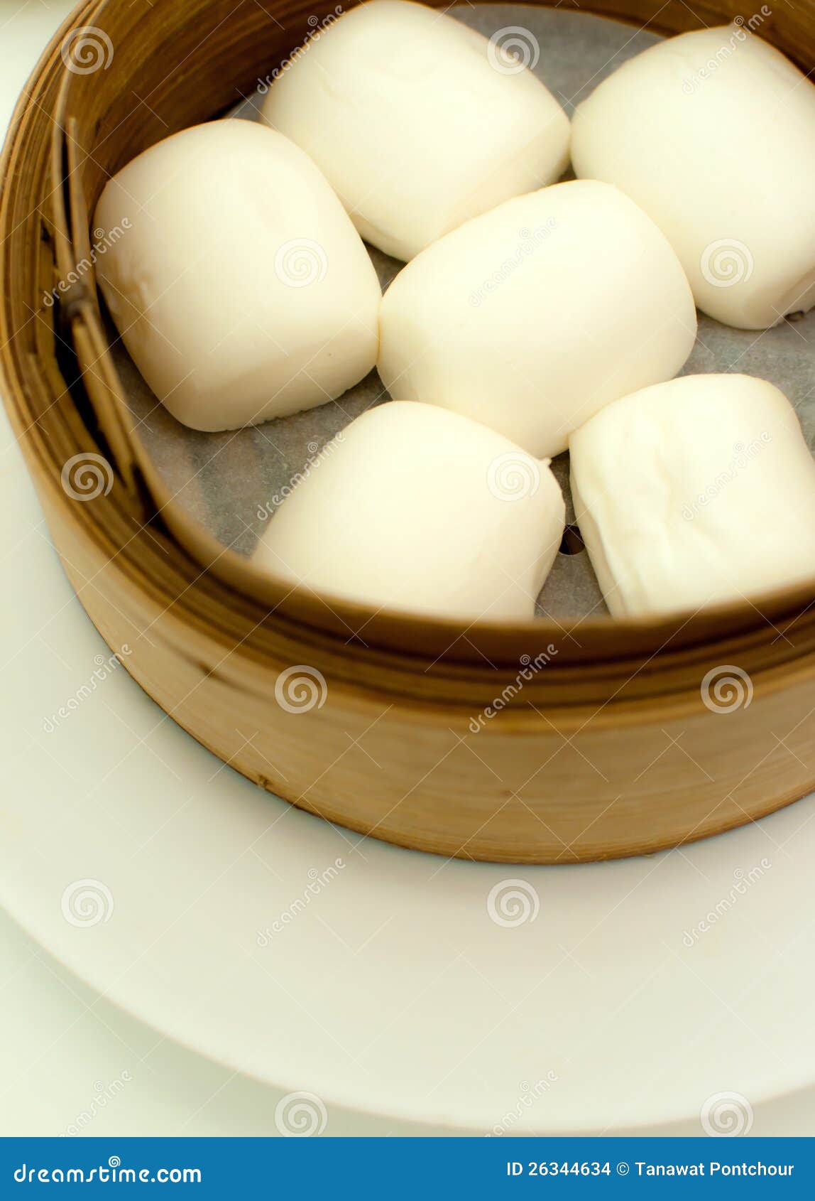 Steamed chinese bun stock photo. Image of manapua, barbeque - 26344634