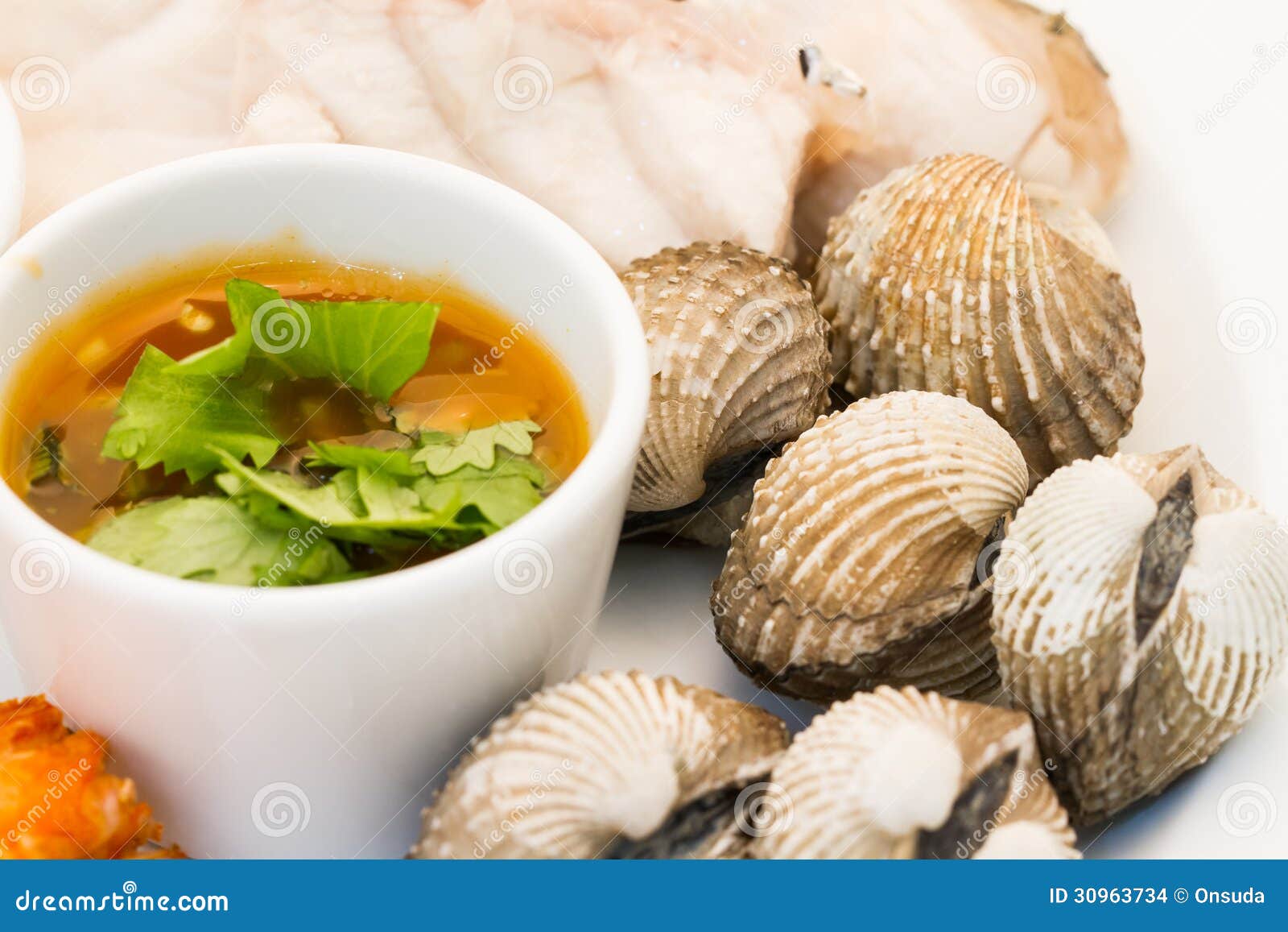 Steamed cockle stock photo. Image of fish, spicy, cholesterol - 30963734