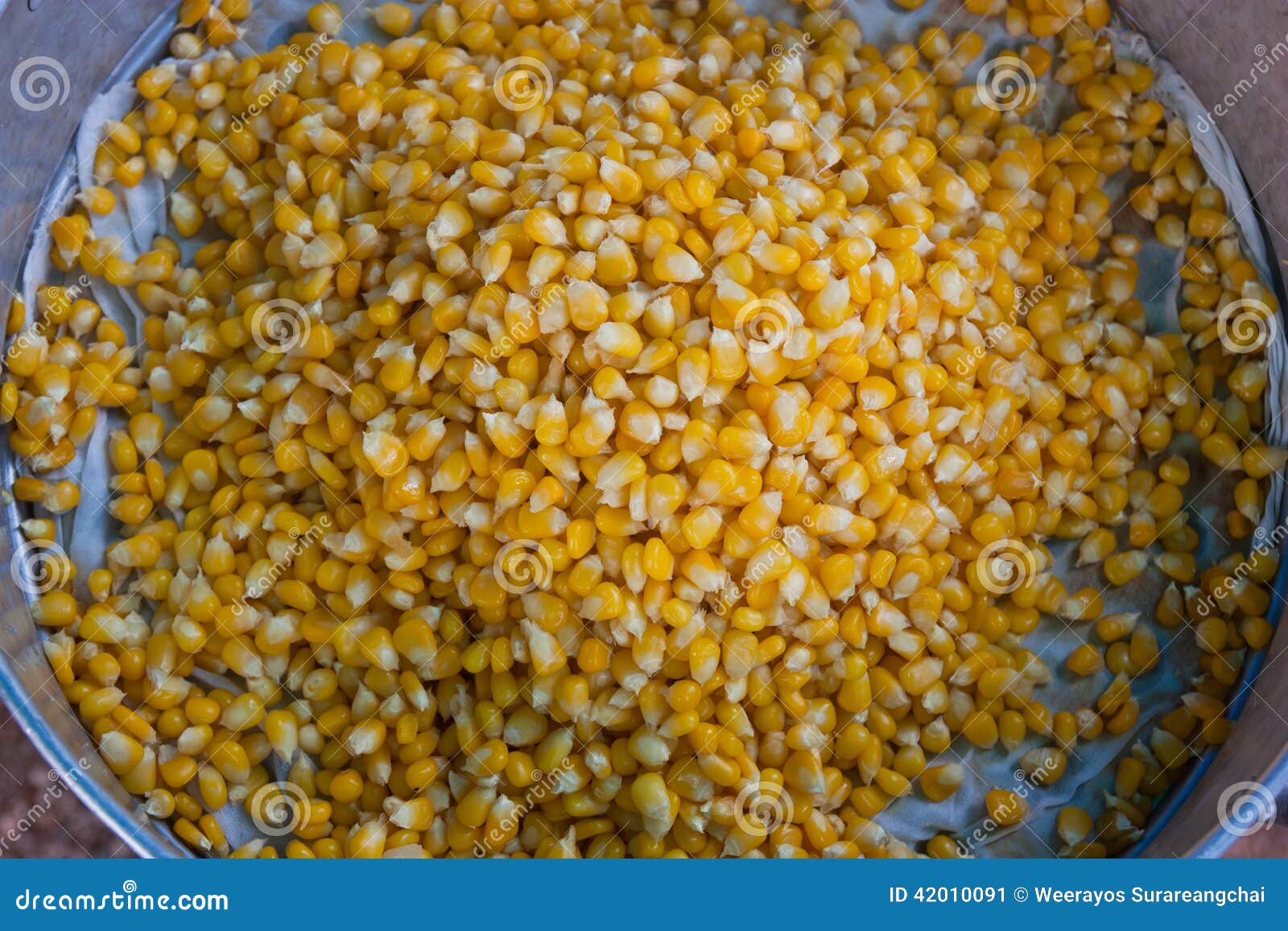 Steamed Corn Sold in the Bazaar Stock Image - Image of healthy, store ...