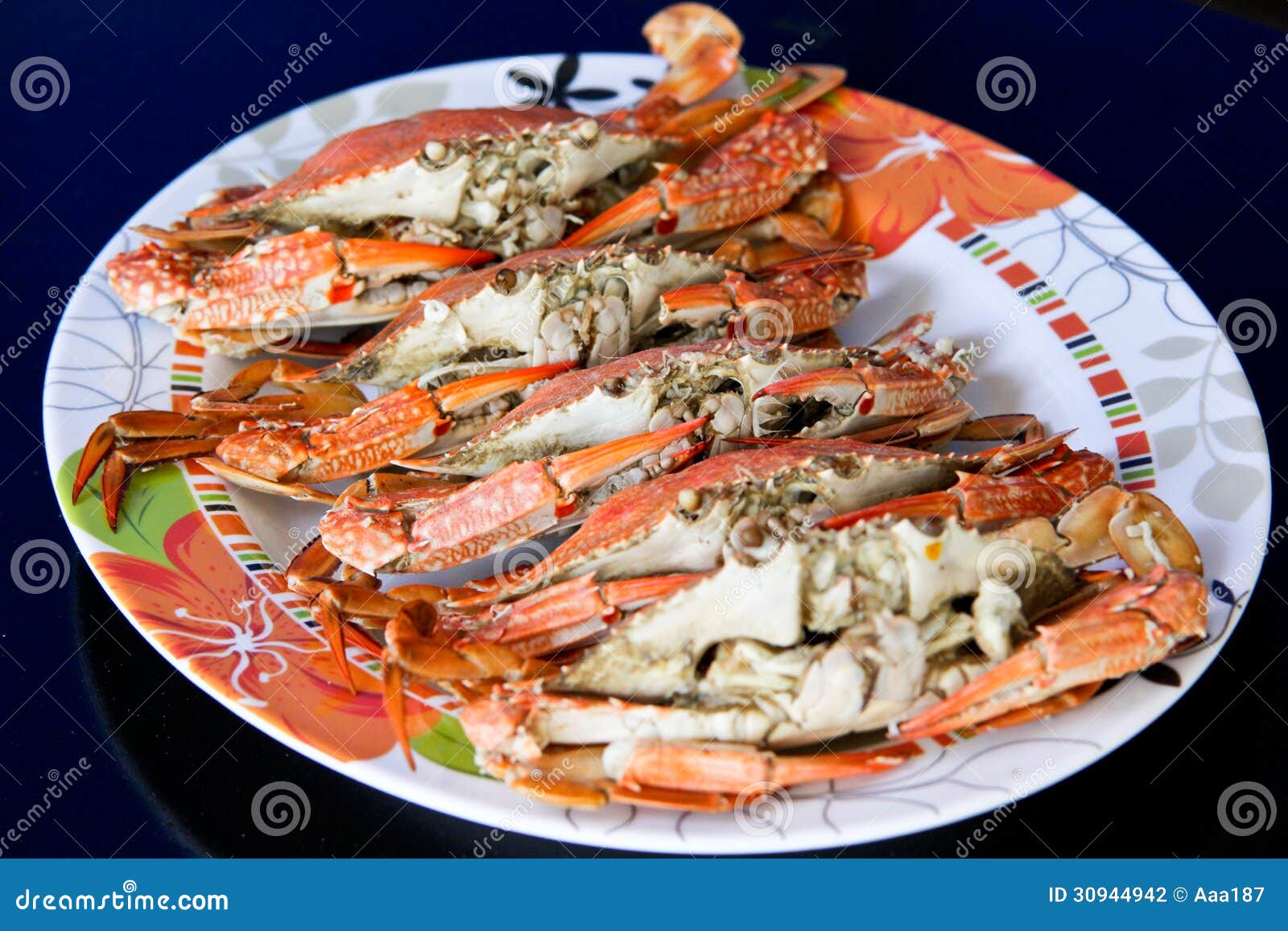 Steamed crab stock photo. Image of cooking, meat, green - 30944942