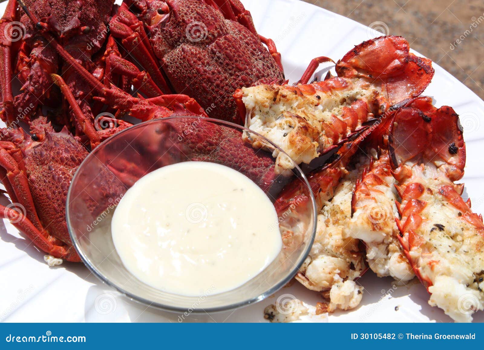 Crayfish and dip stock photo. Image of dinner, pincers - 30105482