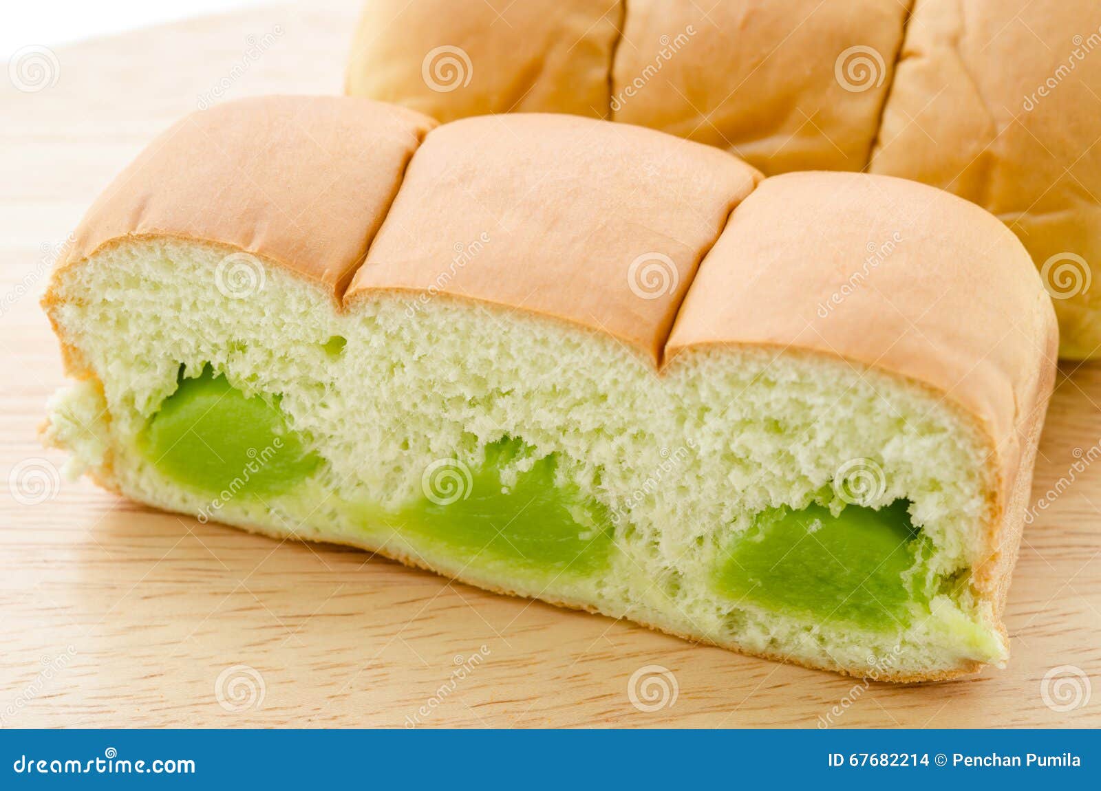 Steamed custard bread. stock photo. Image of bread, margarine - 67682214