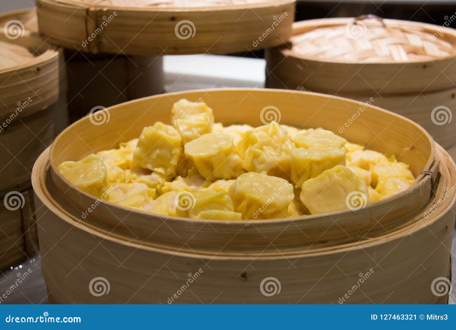 Steamed Dumpling Chinese Buns Pork Bun Stock Image - Image of chinese ...
